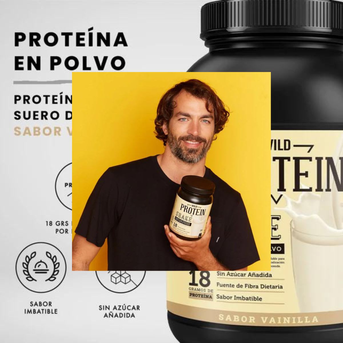 Wild Protein Whey Shake Vainilla 350 g | Andina Grains