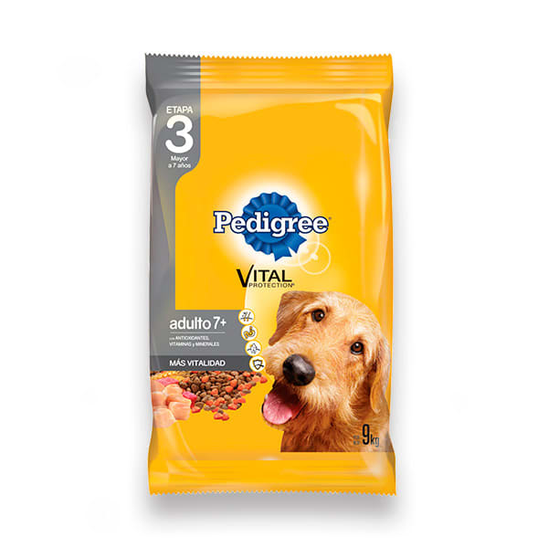 PEDIGREE SENIOR +7 AÑOS 9KG - 21KG | La Casa de las Mascotas