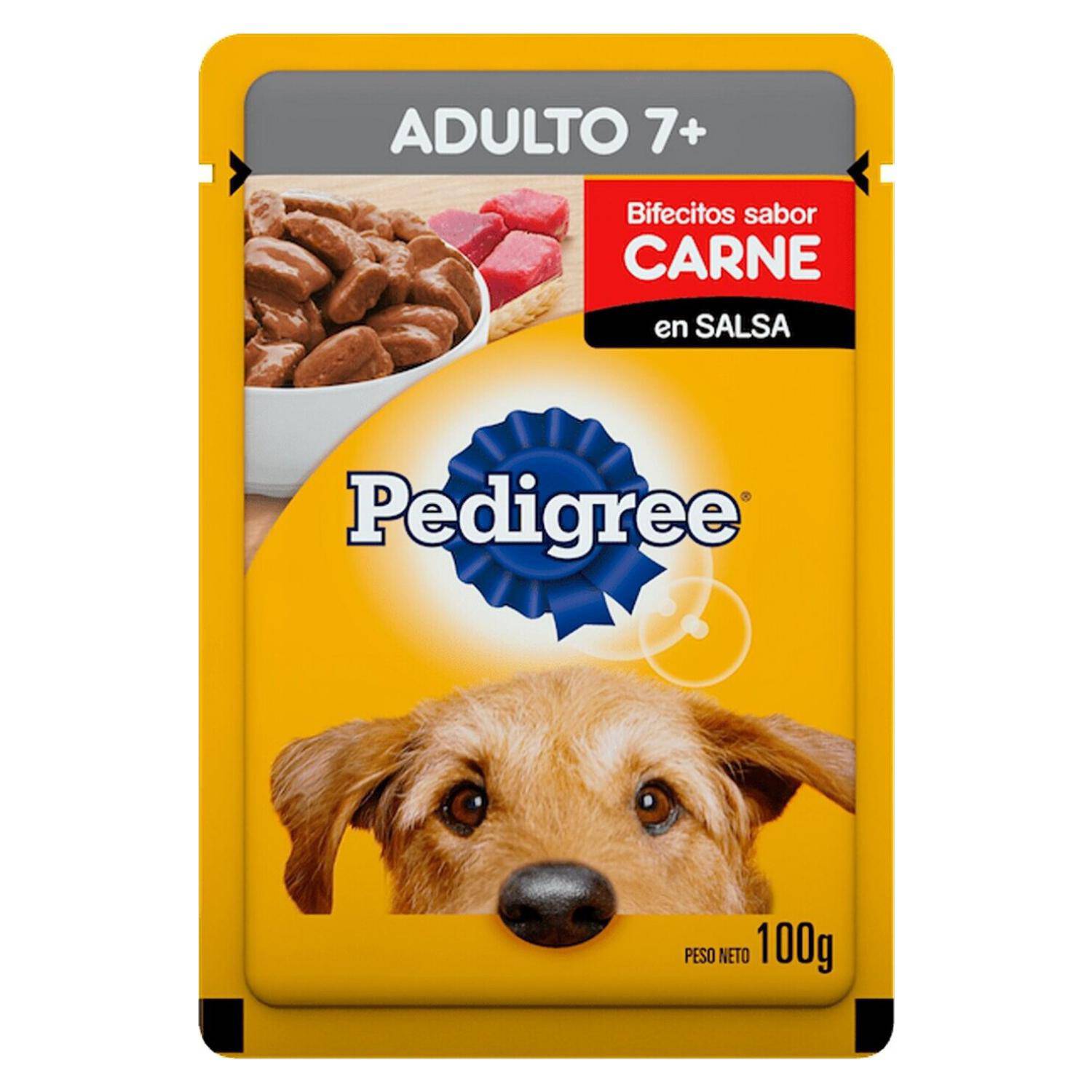 SACHET PEDIGREE ADULTO +7 100 GRS CARNE | La Casa de las Mascotas