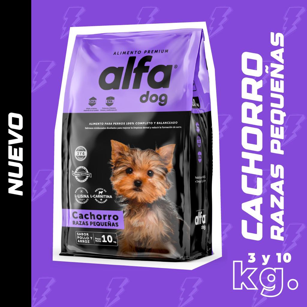 ALFA DOG PREMIUM CACHORRO RAZA PEQUEÑA 3KG - 10KG | La Casa de las Mascotas