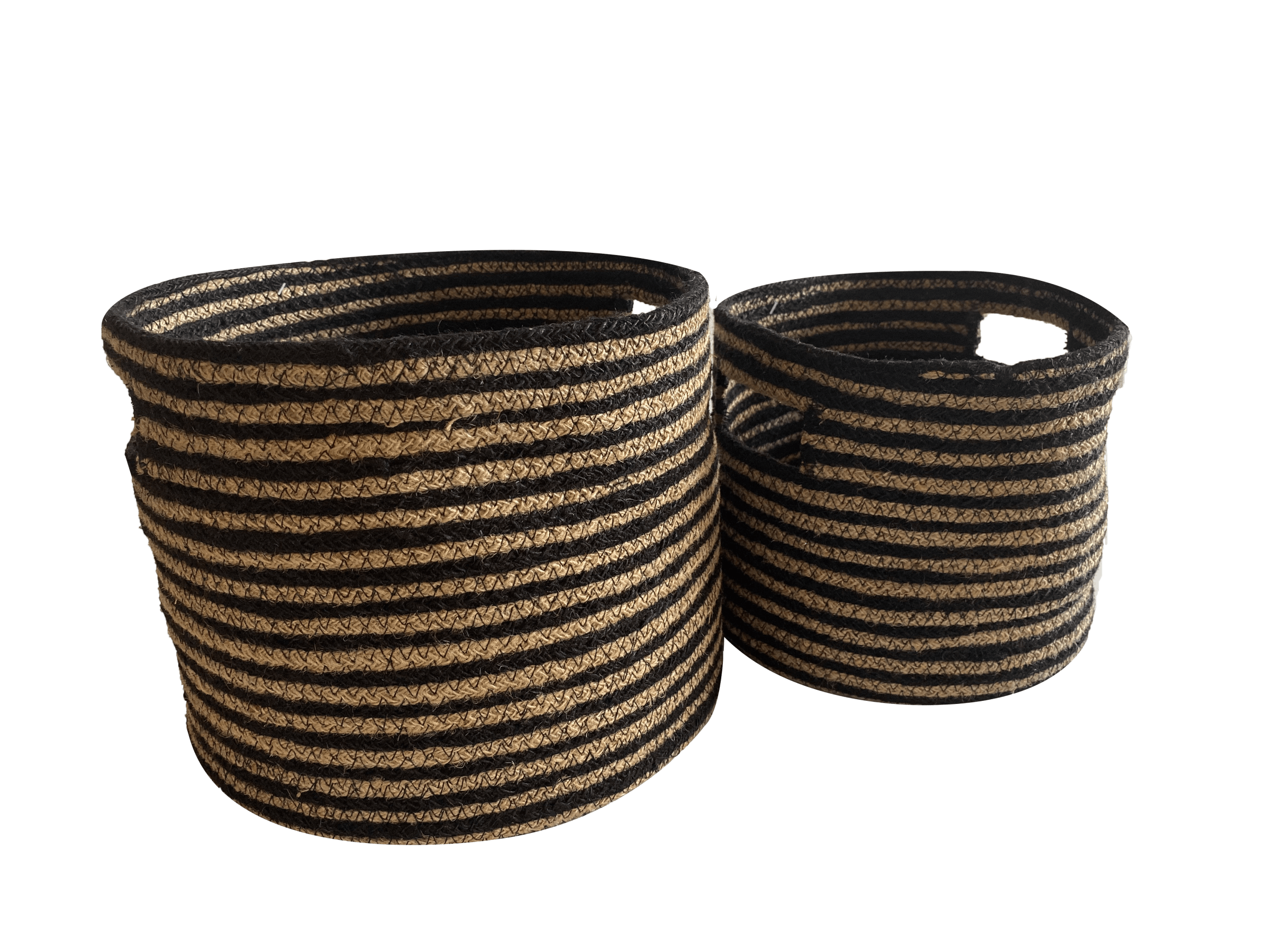 Set 2 Cestos Calcuta S 23x23x20cm +M27x27x22cm | Decogreen