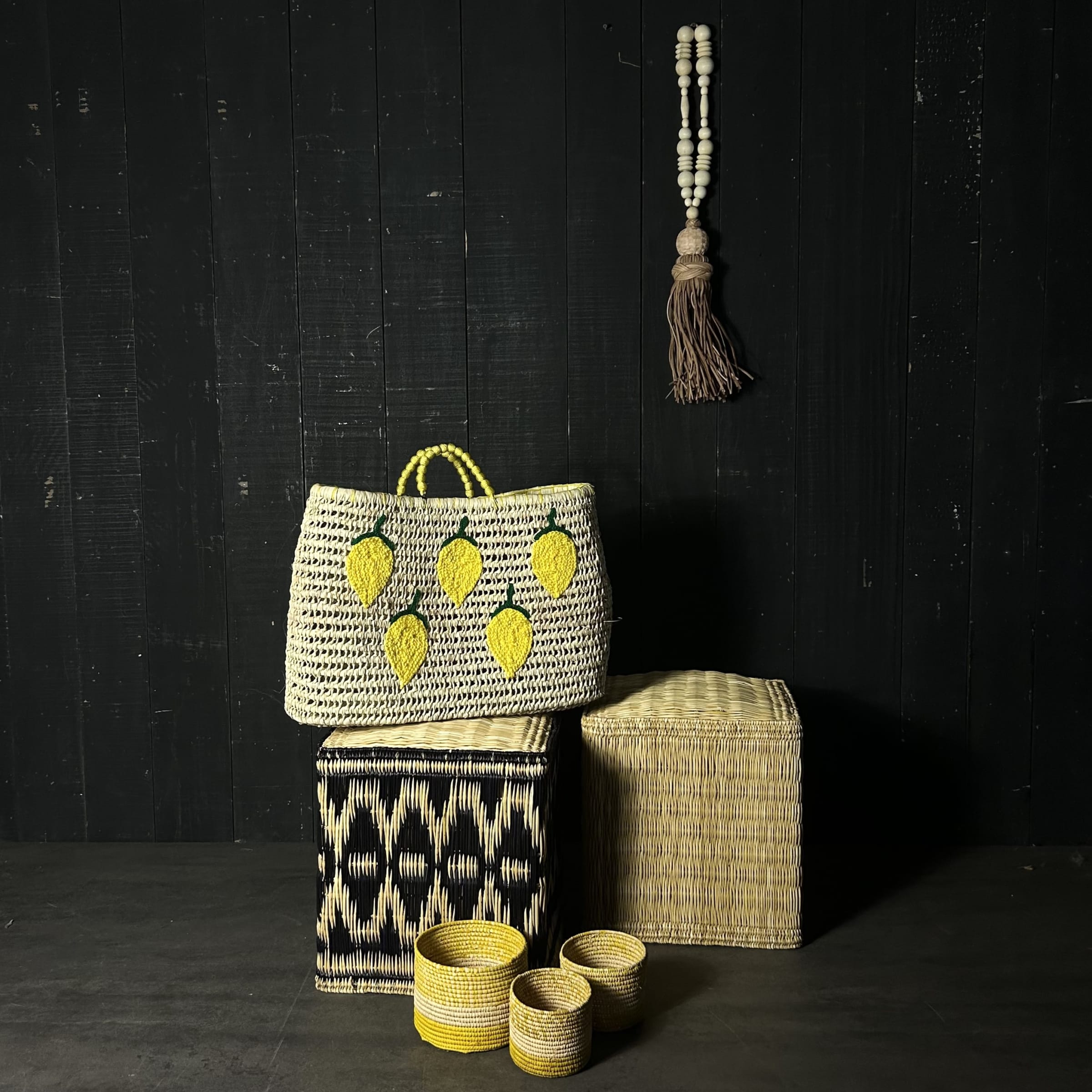 CANASTO BORDADO LIMON | M2 metrocuadrado ct