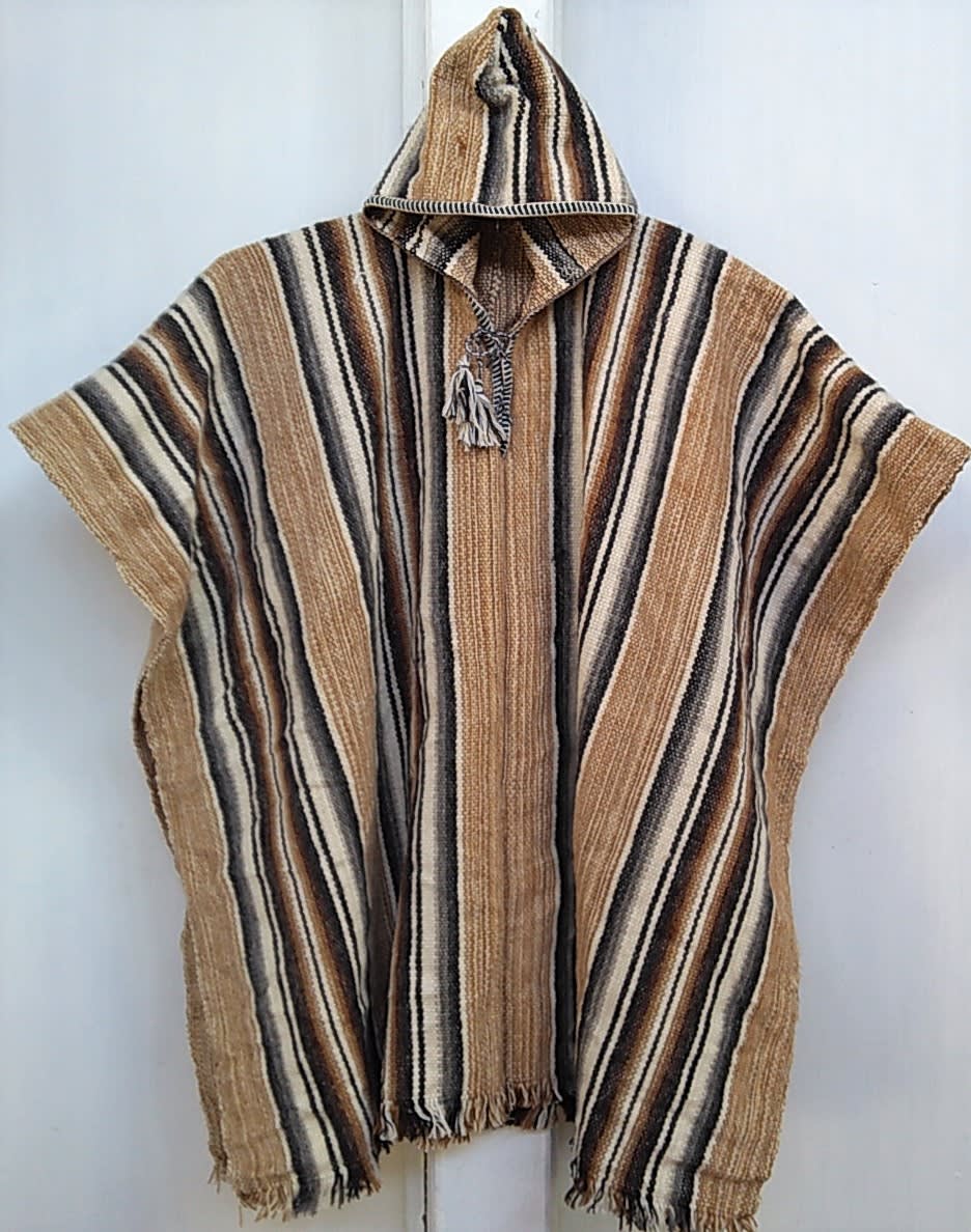 Poncho chilote con capucha | Inkatej | Tejidos artesanales. Ponchos ...