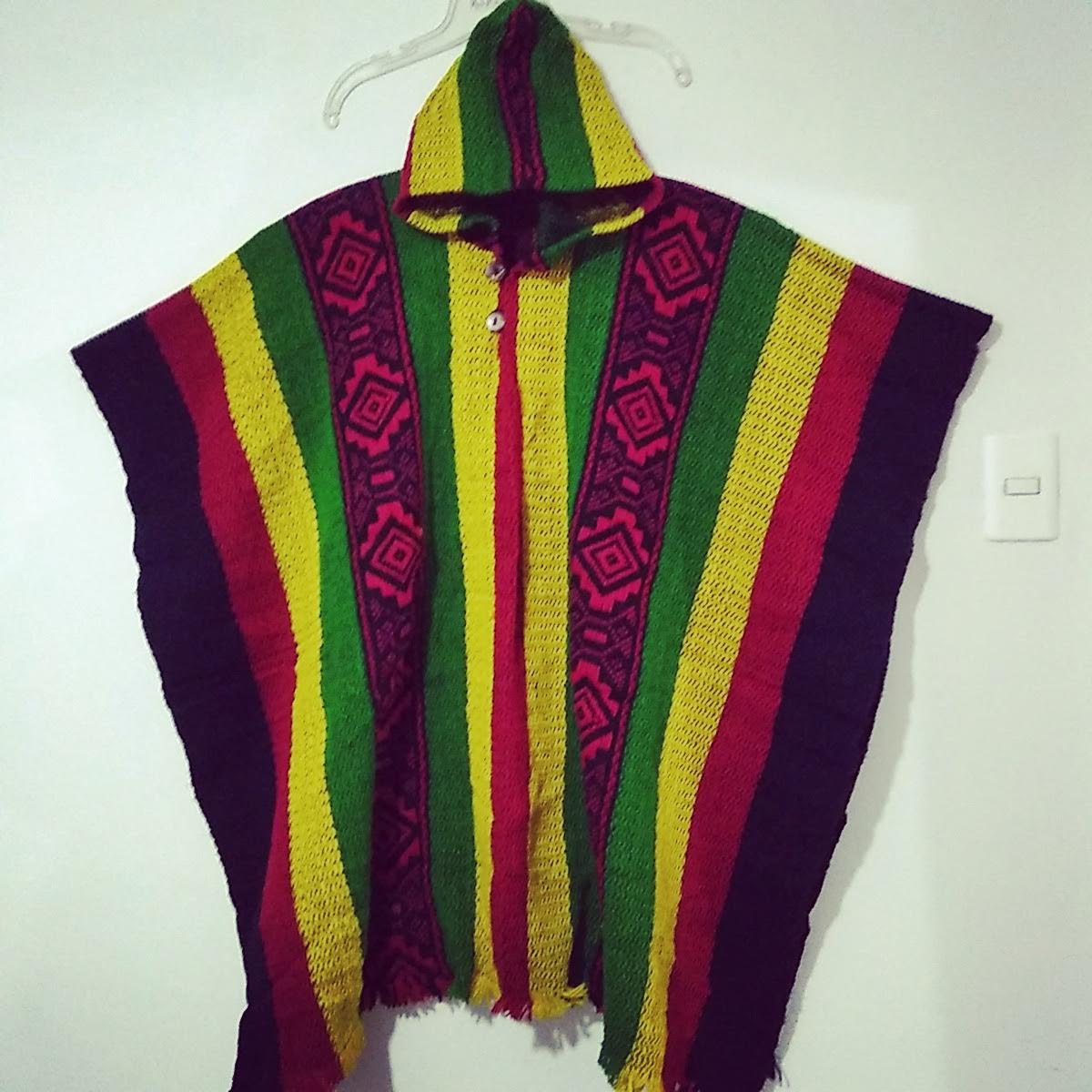 PONCHO RASTA IV | Inkatej | Tejidos artesanales. Ponchos, chalecos y mas.