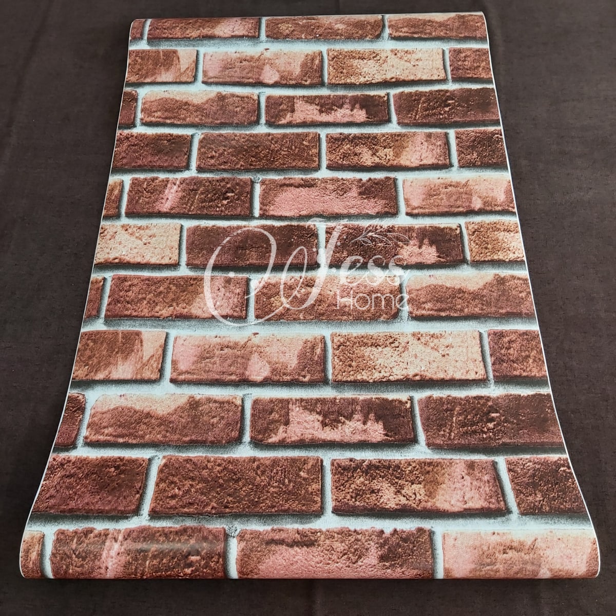 Papel Mural Ladrillo Rojo 0,6X10Mt | jesshome.cl