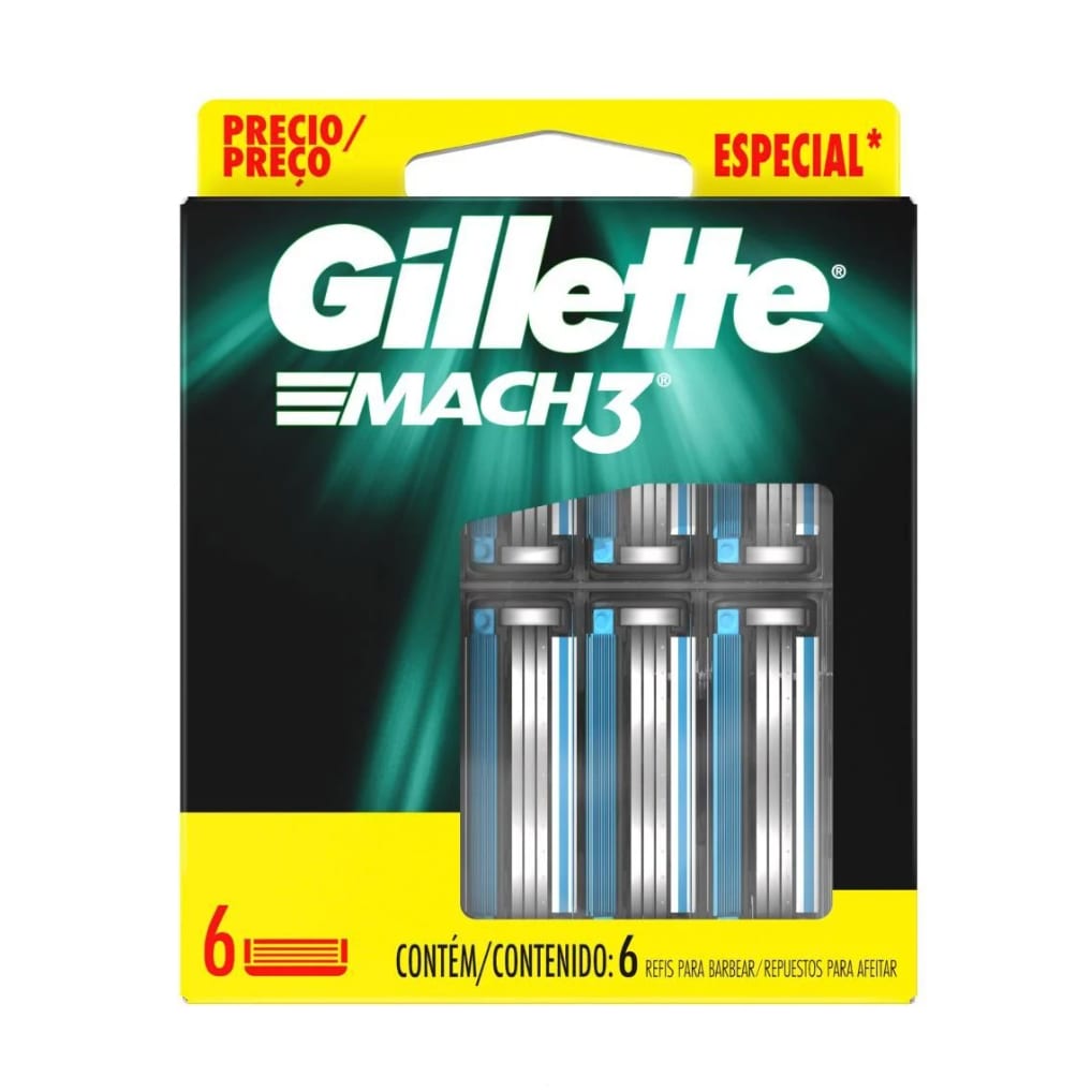 Repuestos Gillette MACH 3 6 unidades | PuntoBarato