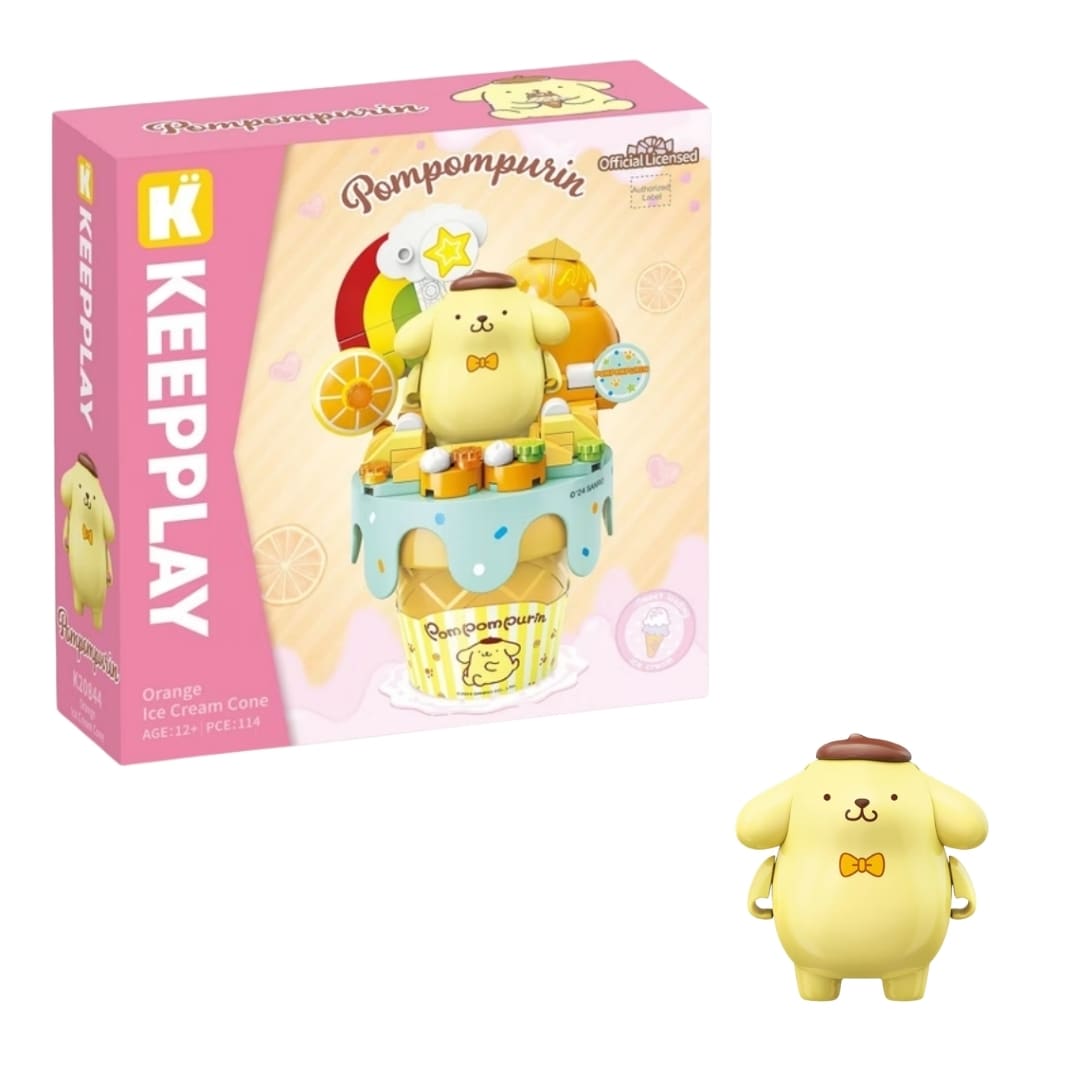 Cono Crujiente de Naranja Armable de Pompompurin | La Juguetería de Mamá