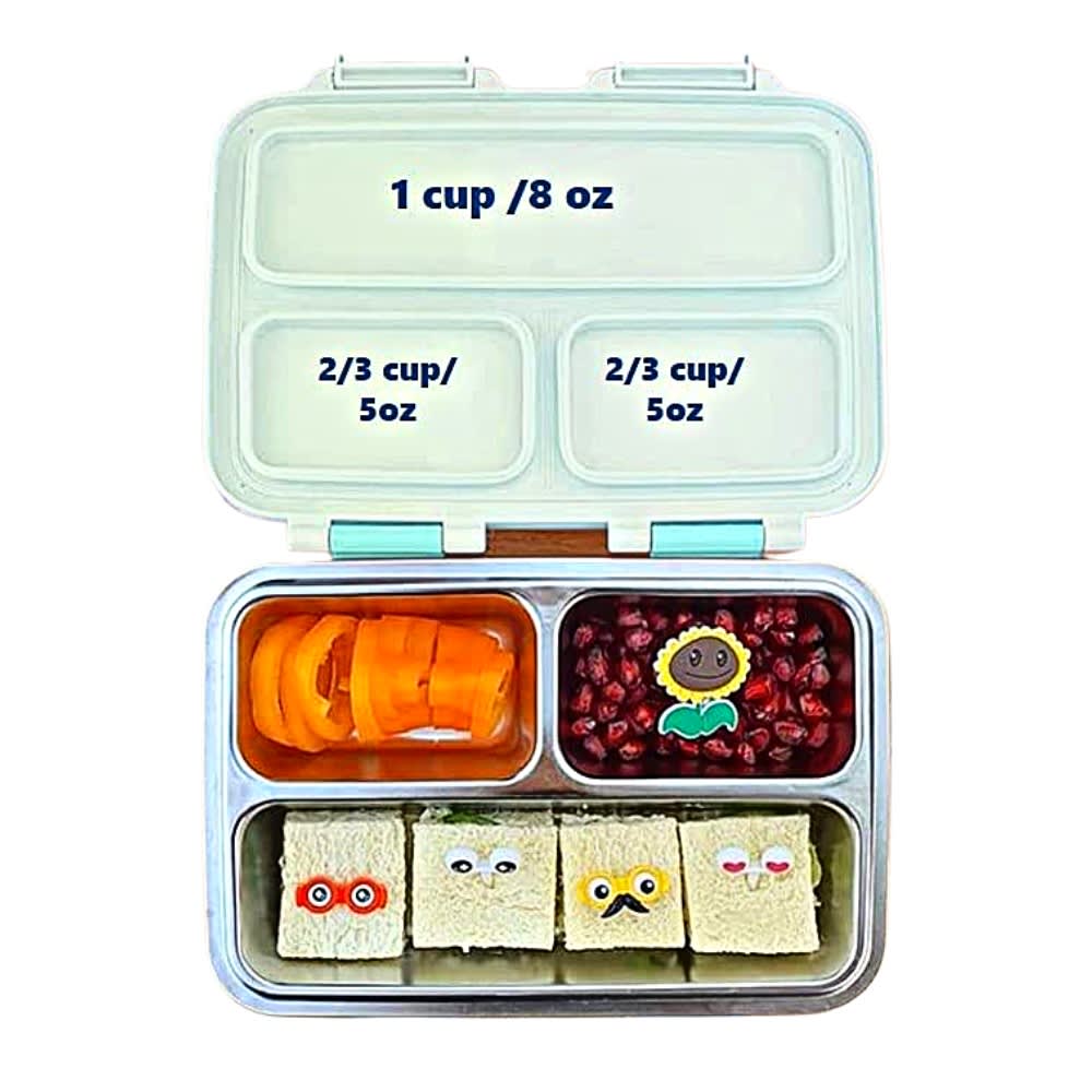 Lonchera Bento Box Kinsho Acero Turquesa | La Juguetería de Mamá