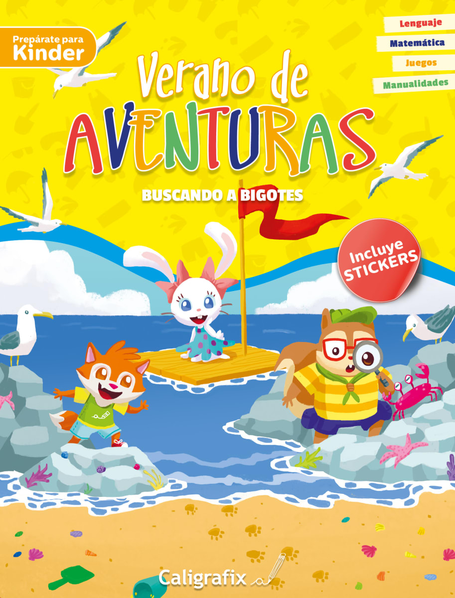 LIBRO VERANO DE AVENTURAS KINDER BASICO CALIGRAFIX | Libreria Matill