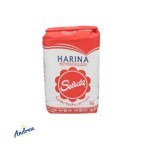 HARINA SELECTA CON POLVO 1KG | Importadora distribuidora y Comercial Andreu Chile LTDA
