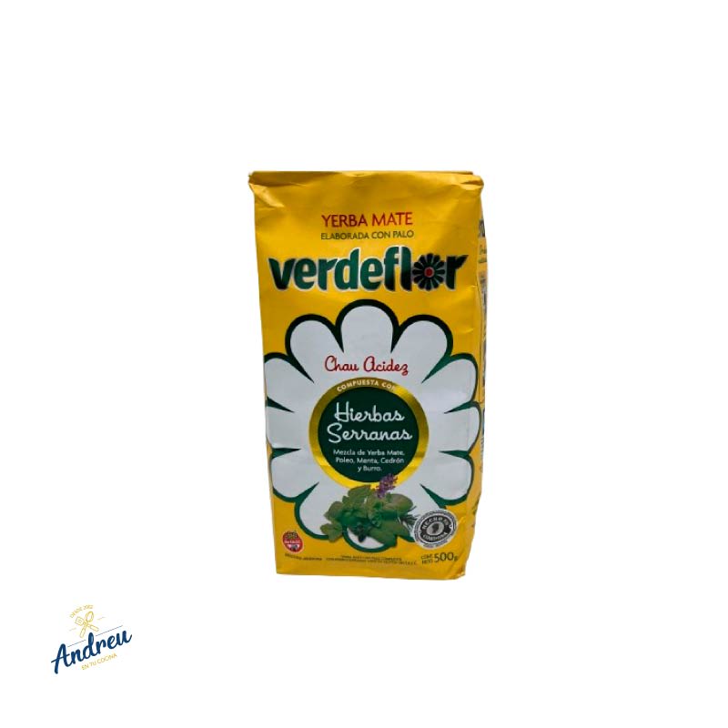 YERBA MATE VERDEFLOR 500 GR X1 UNID | Distribuidora y Comercial Andreu ...