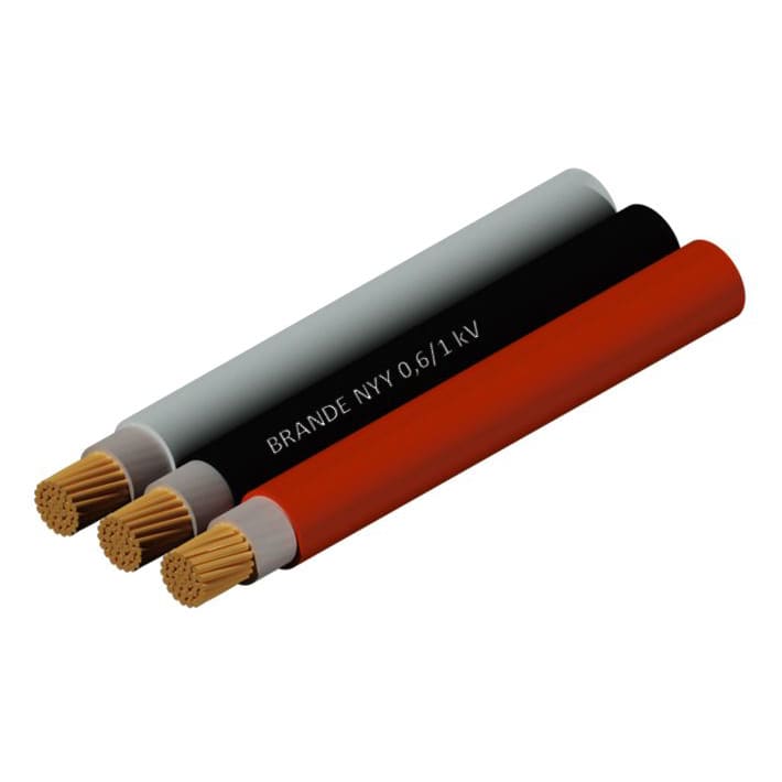 NYY UNIPOLAR RIGIDO 0,6/1KV CABLE 1x300MM A050400095 BRANDE | Aragcu ...