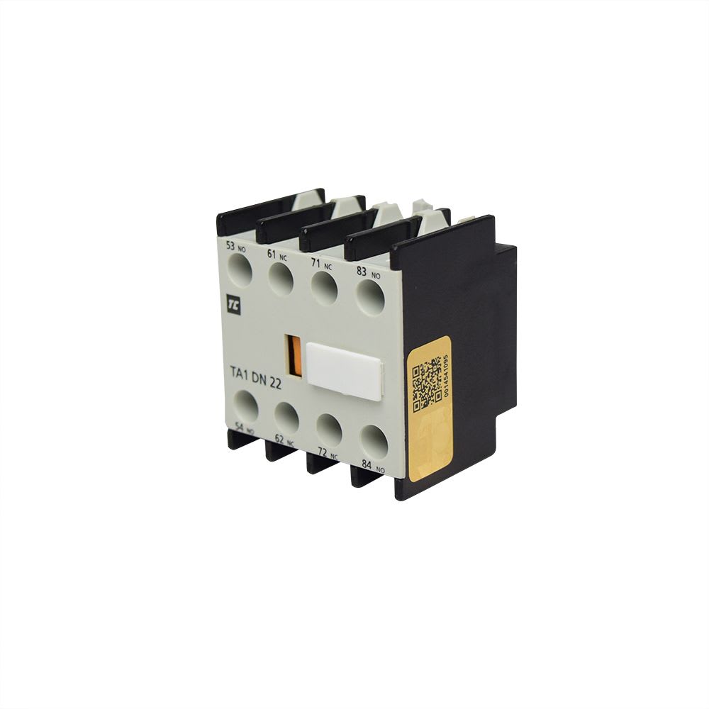 BLOCK DE CONTACTO AUXILIAR FRONTAL 2NA+2NC PARA CONTACTOR TA1-DN22 TC | Aragcu Perú SAC