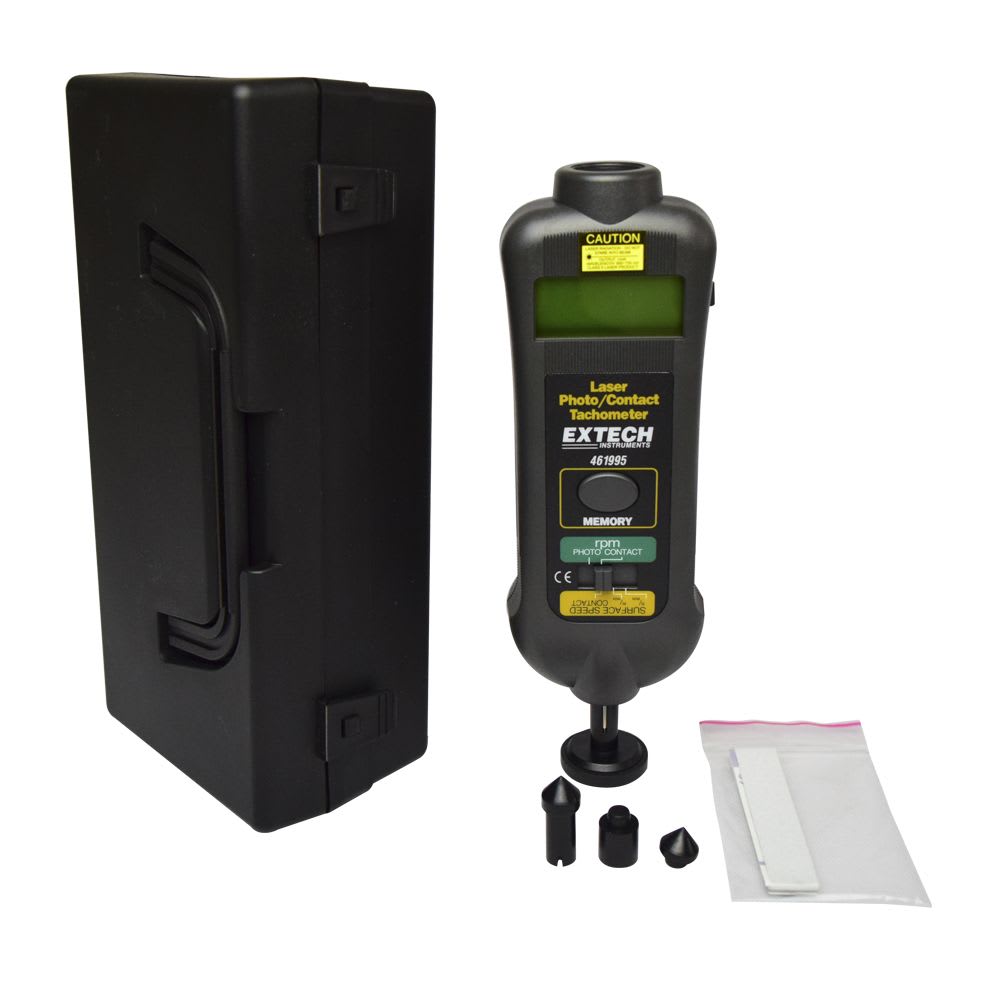 TACOMETRO DIGITAL FOTO DE CONTACTO 99999/20000 RPM 461995 EXTECH ...