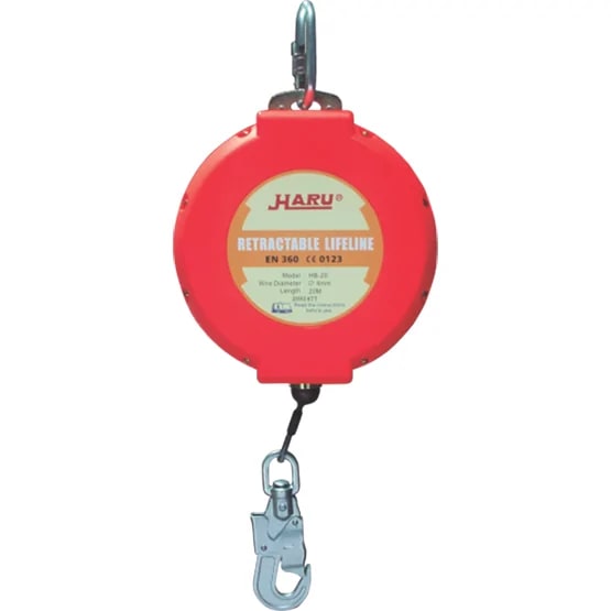 LINEA RETRACTIL CABLE DE ACERO 4.8MMX20M CON GANCHO DOBLE SEGURO ...