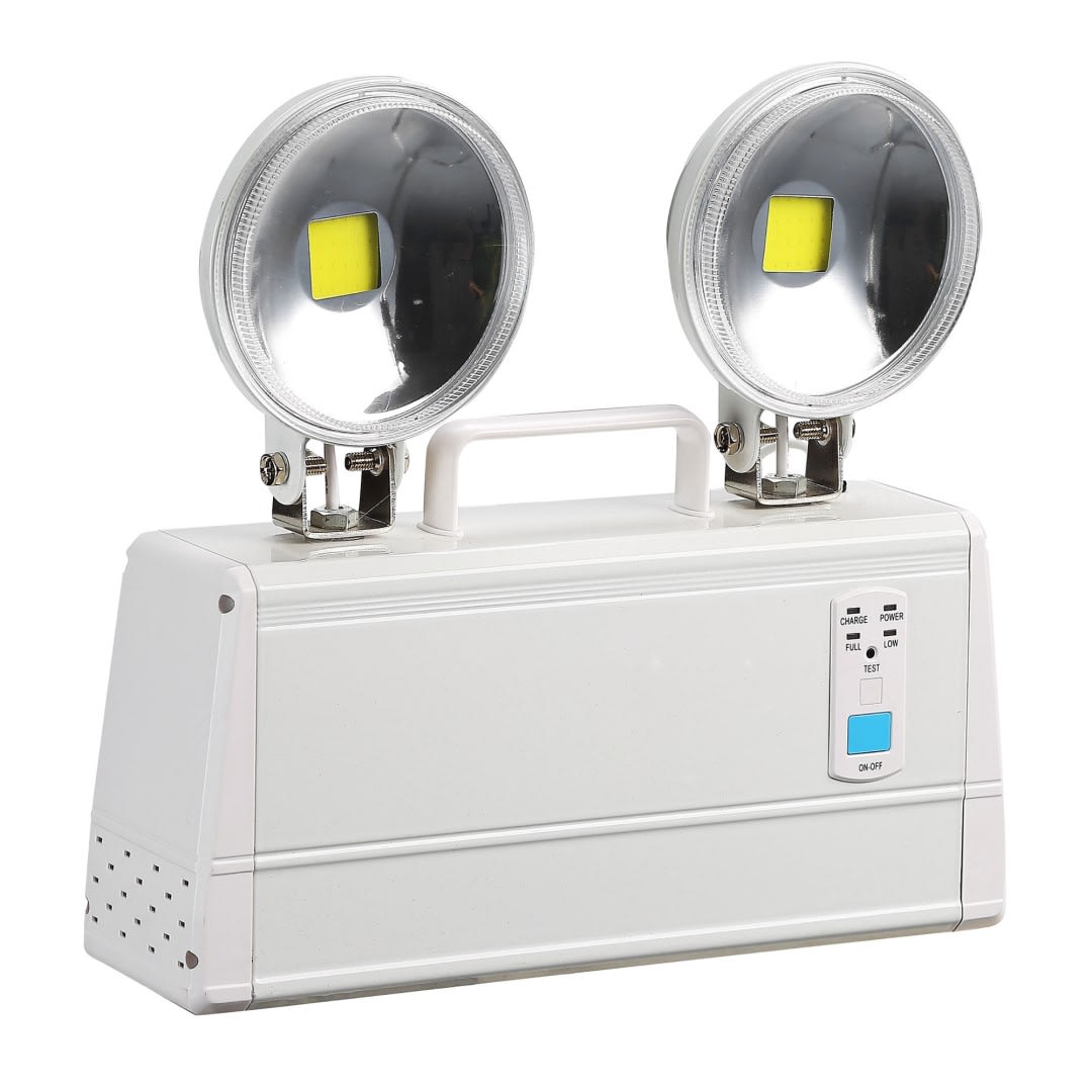 LUMINARIA DE EMERG IND 20W 2000LM 2LED COB AUT 8H C/BATERIA INTERNA 220 ...