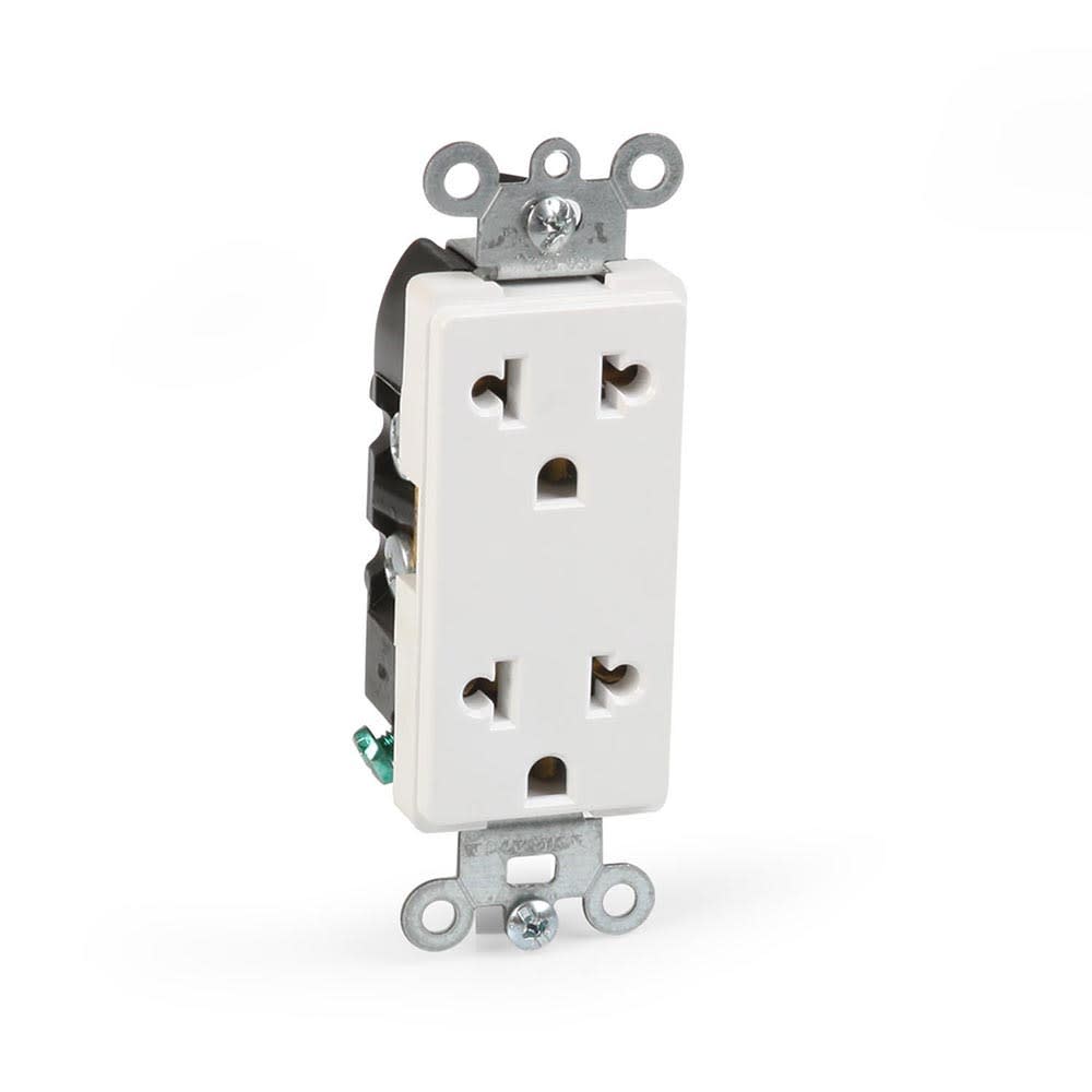 TOMA DOBLE UNIVERSAL PARA EMPOTRAR 15A 250V L/T LEVITON | Aragcu Perú SAC