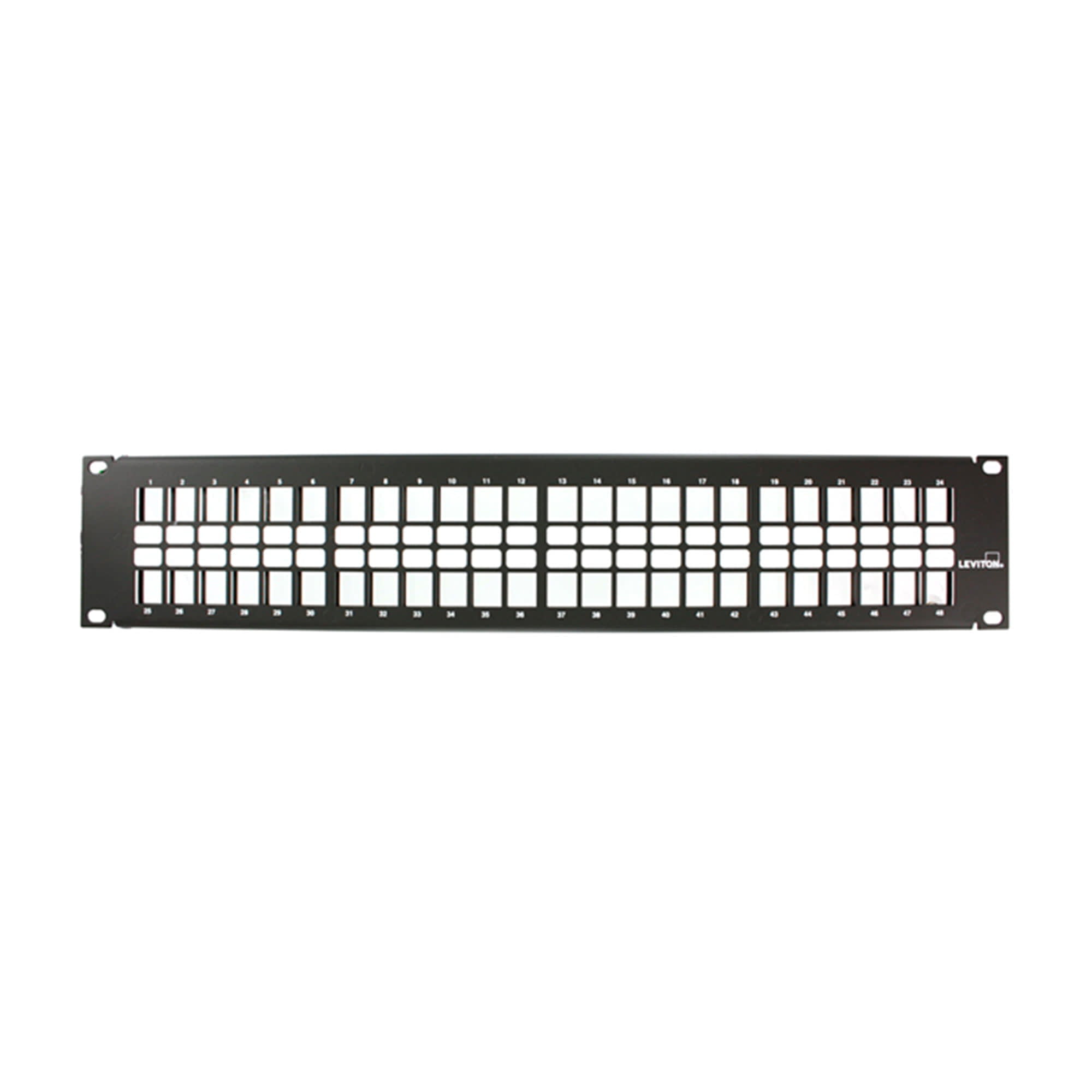 PATCH PANEL 48 PUERTOS S/JACK 49255-H48 LEVITON | Aragcu Perú SAC