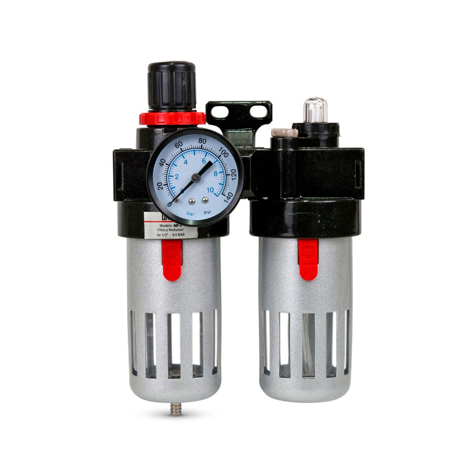 FILTRO REGULADOR LUBRICADOR 1/2'' LAGO | Aragcu Perú SAC