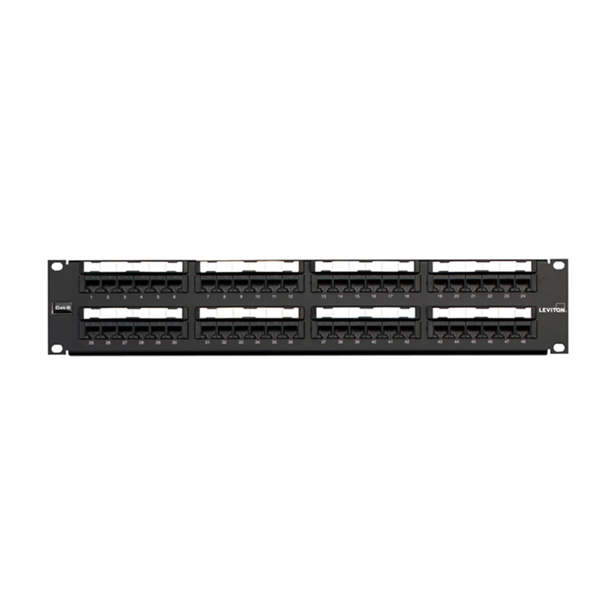 PATCH PANEL 48 PUERTOS CAT6 PRECONFIGURADO 2RU 69586-U48 LEVITON ...