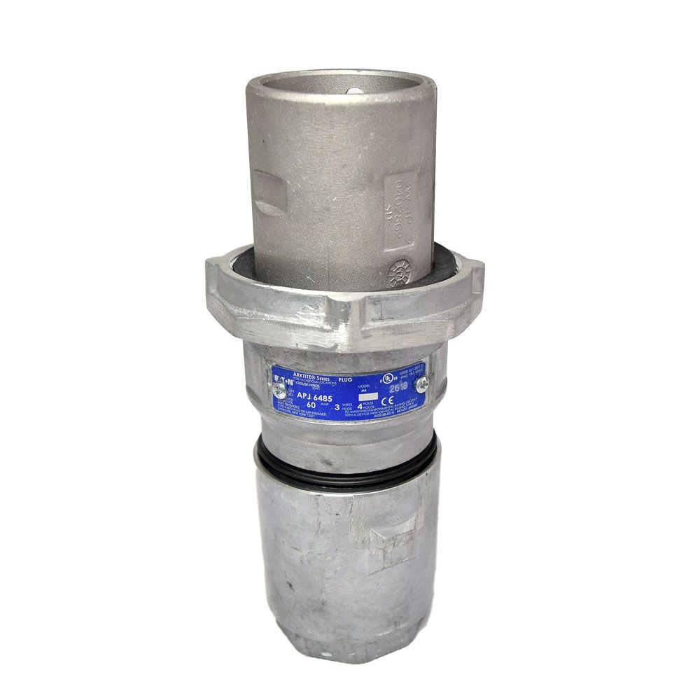 ENCHUFE INDUSTRIAL 3X30A+T 600V HEAVY DUTY NEMA 4, UL APJ3485 CROUSE ...