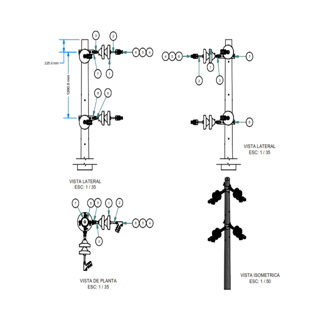 ARMADO TIPO ABV4 BIFASICO VERTICALES GALV CALIENTE ARAGCU AR | Aragcu ...