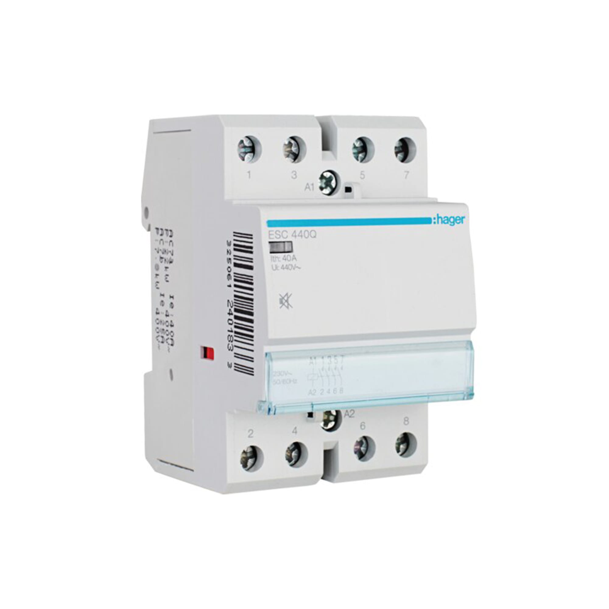 CONTACTOR EW 138A/AC3 2NA+2NC 220V 50/60HZ EW138C HAGER | Aragcu Perú SAC