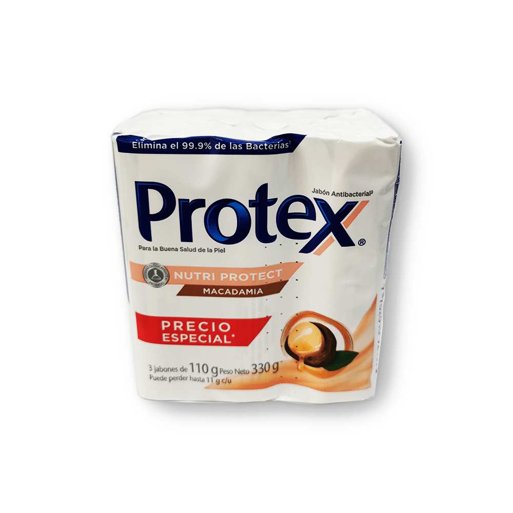 Jabon Protex Pro Hidrata Nutri Protect Macadamia 3 Pack 110 gr | Klikame