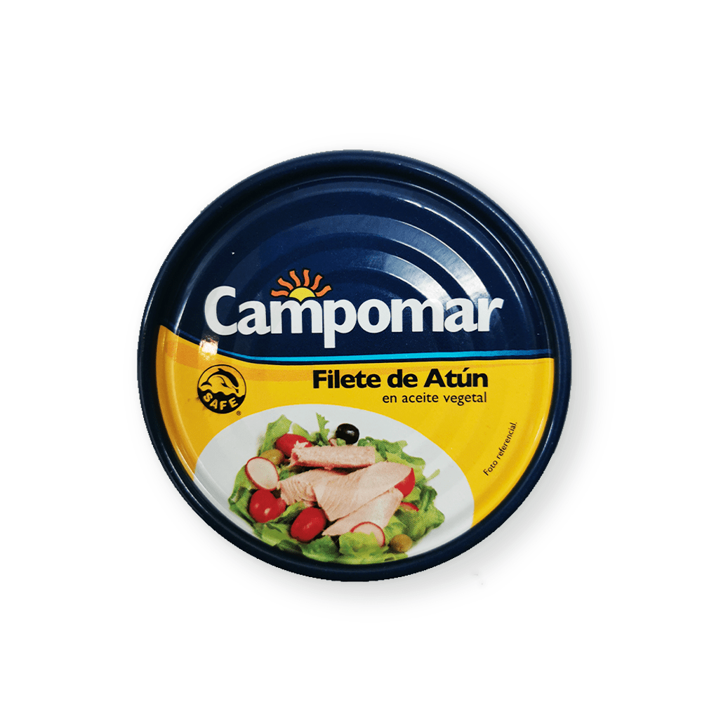 Campomar Filete de Atun en Aceite Vegetal 170 gr | Klikame