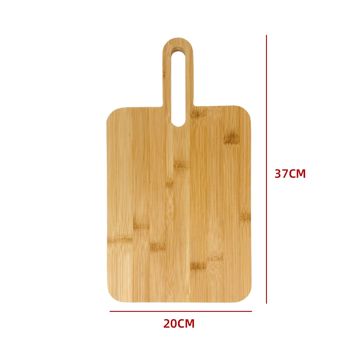 TABLA DE BAMBU CON MANGO 37X20 CM | Omas mucho más