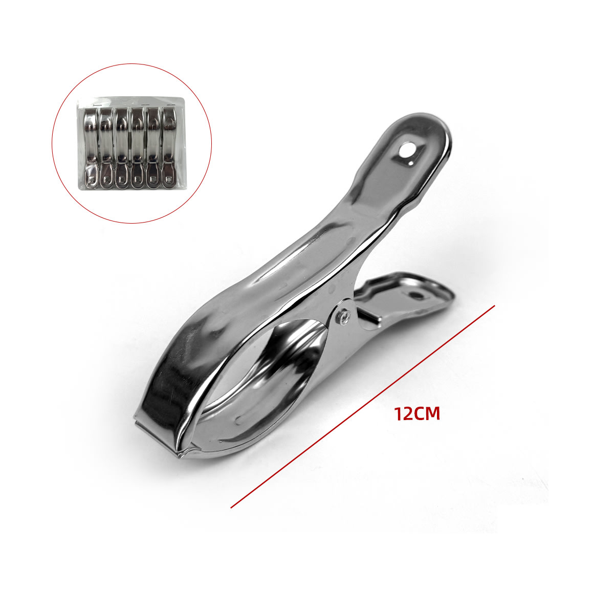 PINZA CLIPS METALICAS 12cm | Omas mucho más