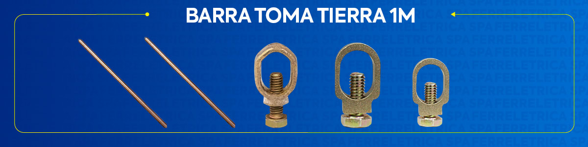 BARRA TOMA TIERRA 1M | Ferrelectrica Materiales Electricos