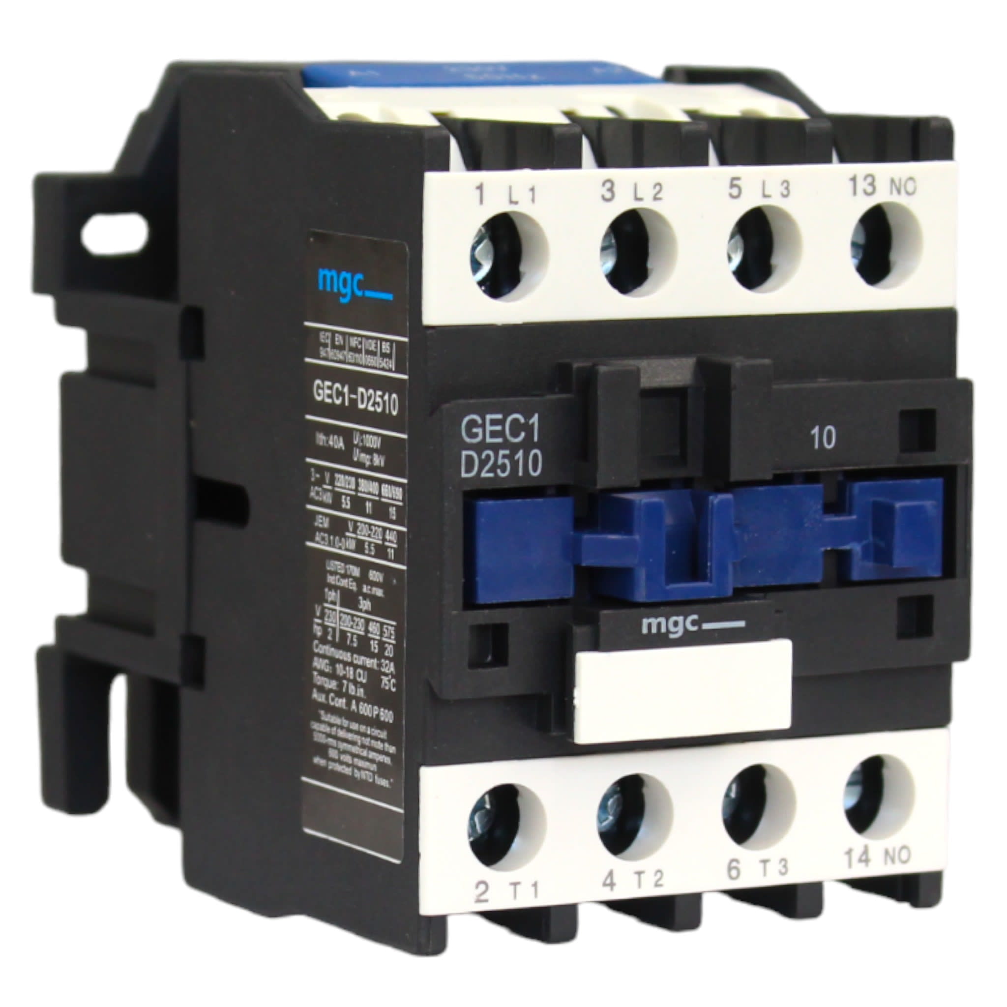 Contactor GEC1 25A Bobina 220VAC 3P AC3 380V 11 KW 1NO MGC ...