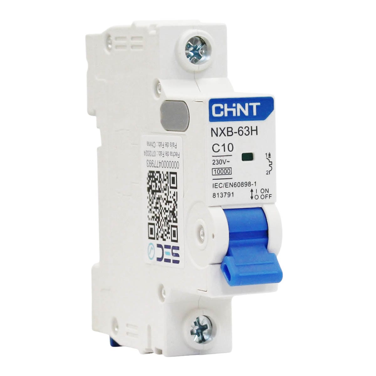 Interruptor Automatico 1x10a 10ka Curva (C) Nxb-63h Chint | Ferrelectrica Materiales Electricos