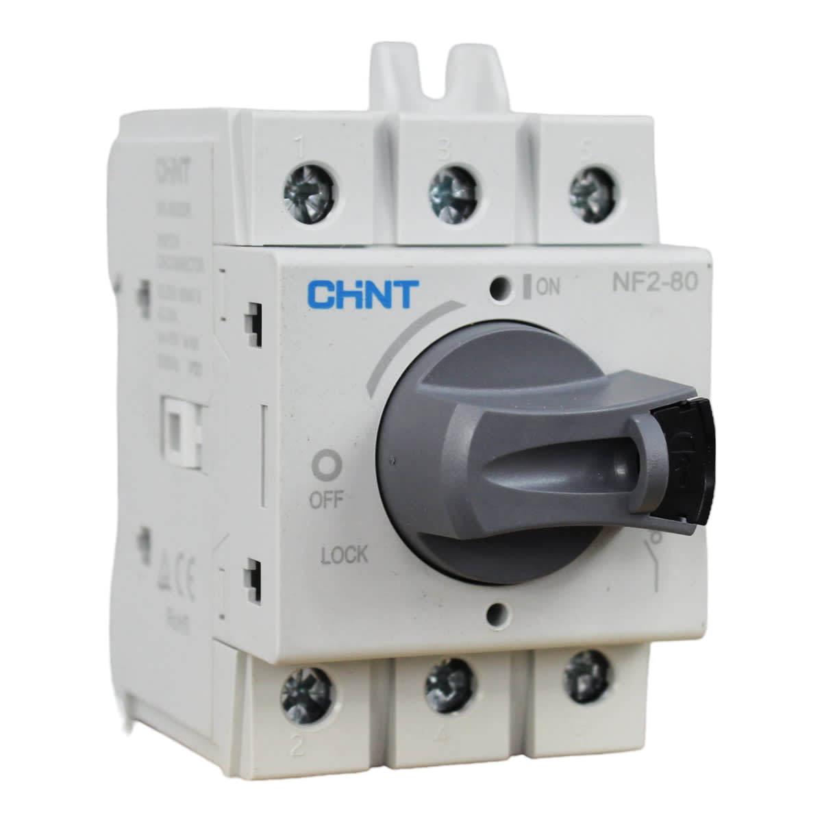 Interruptor Seccionador Riel NF2 80A 3P Manilla Gris 415V ...