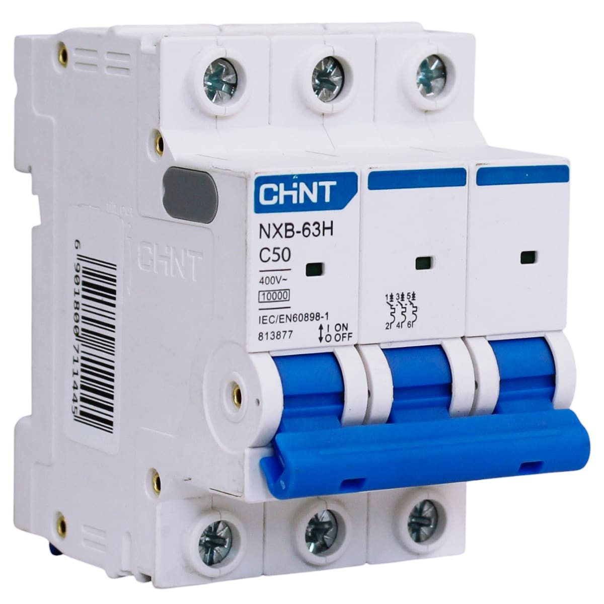 Interruptor Automático 3x50a 10ka Curva (C) Nxb-63h Chint | Ferrelectrica Materiales Electricos
