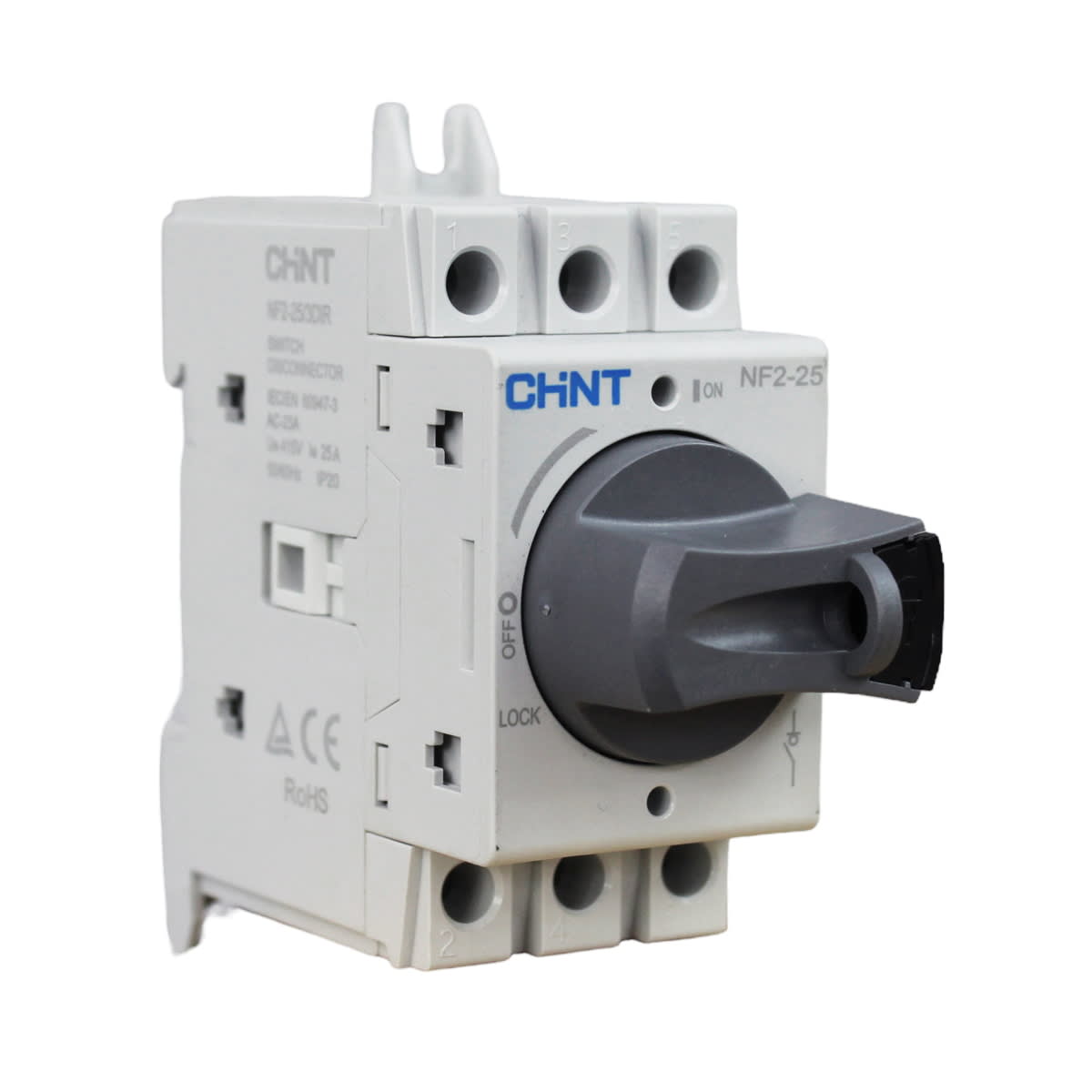 Interruptor Seccionador Riel NF2 25A 3P Manilla Gris 415V ...