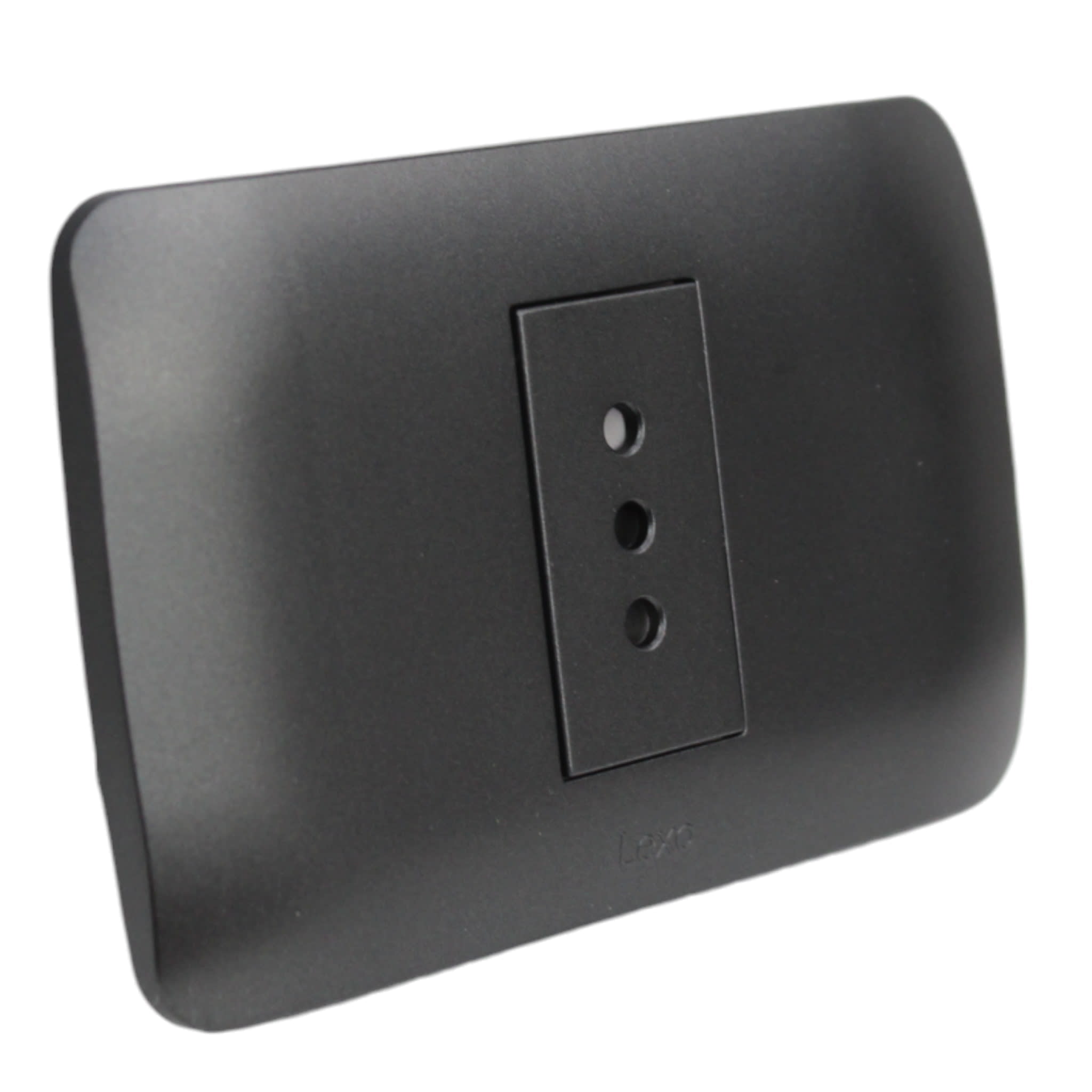 Toma Corriente Simple 10A 250V Grafito Armado LEXO | Ferrelectrica ...