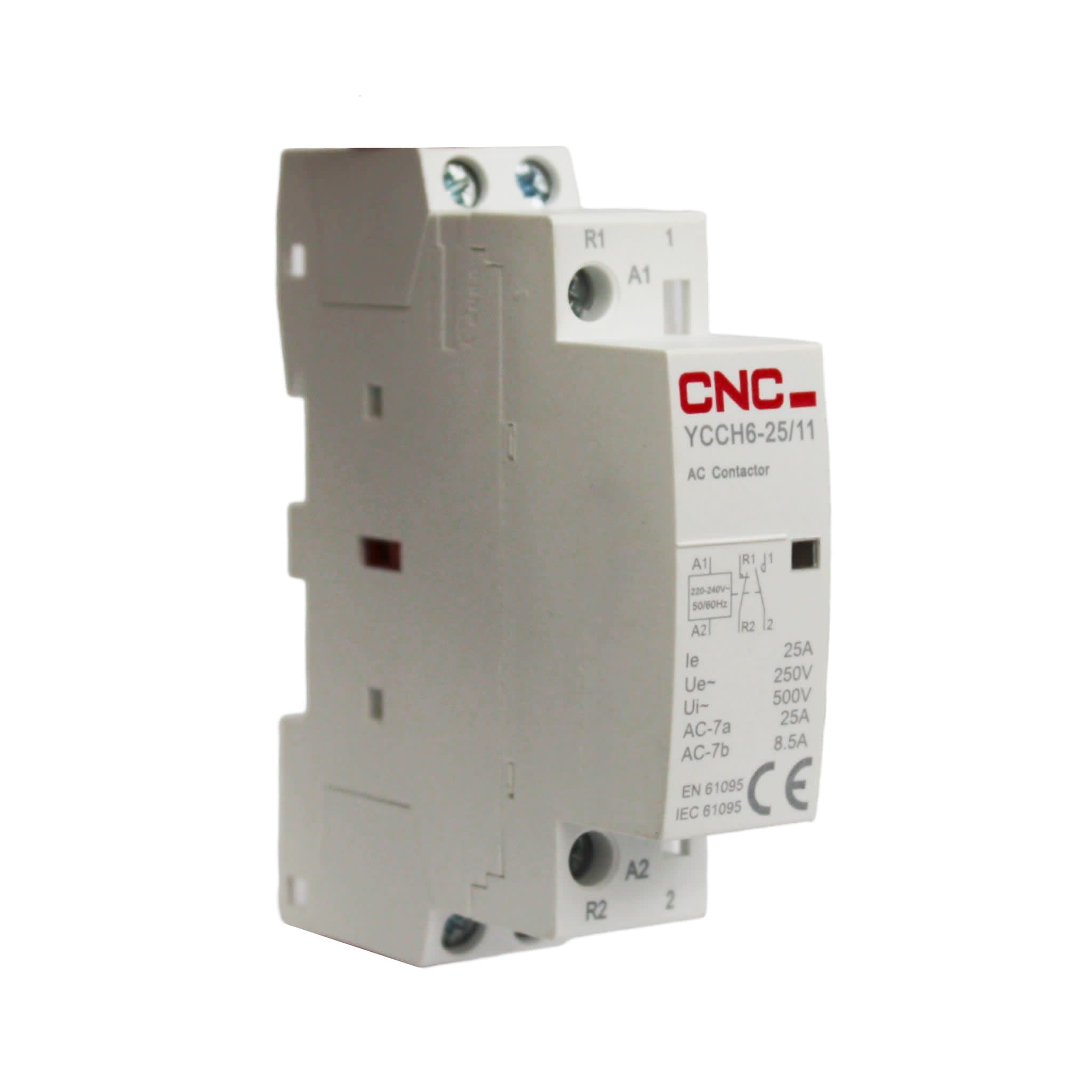 Contactor Modular 1P 25A Bobina 220v 1NO+1NC YCCH6 CNC | Ferrelectrica ...