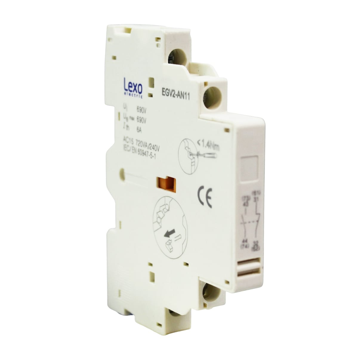 Contactor Auxiliar Guardamotor 1NA+1NC AN-11 Lexo | Ferrelectrica ...