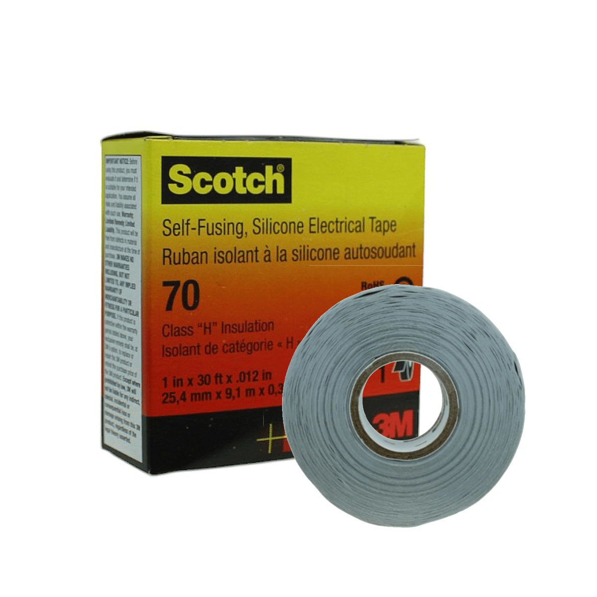 Cinta Aislante 70 Silicona Autofundente 25mmX0,305mmX9m 3M ...