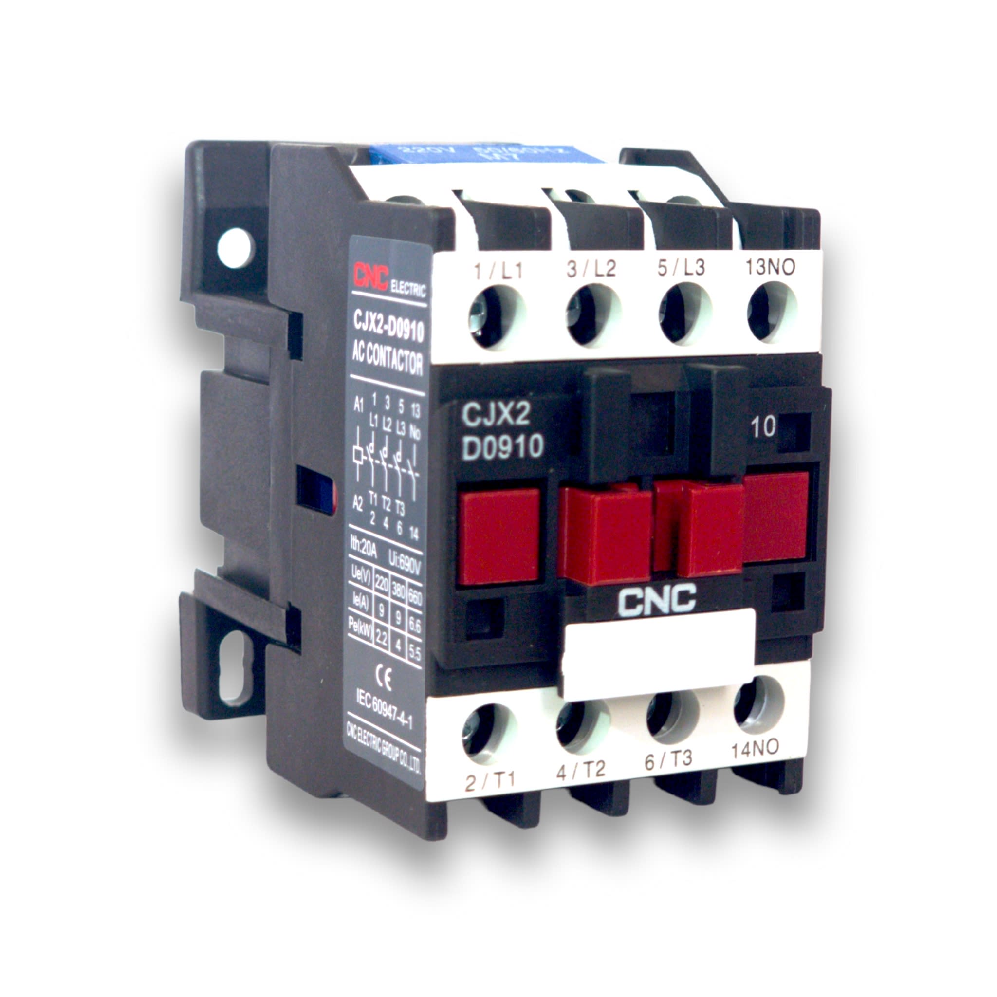 Contactor 9a Cjx2 0910 Bobina 220v 3p Na 380v Ferrelectrica Spa