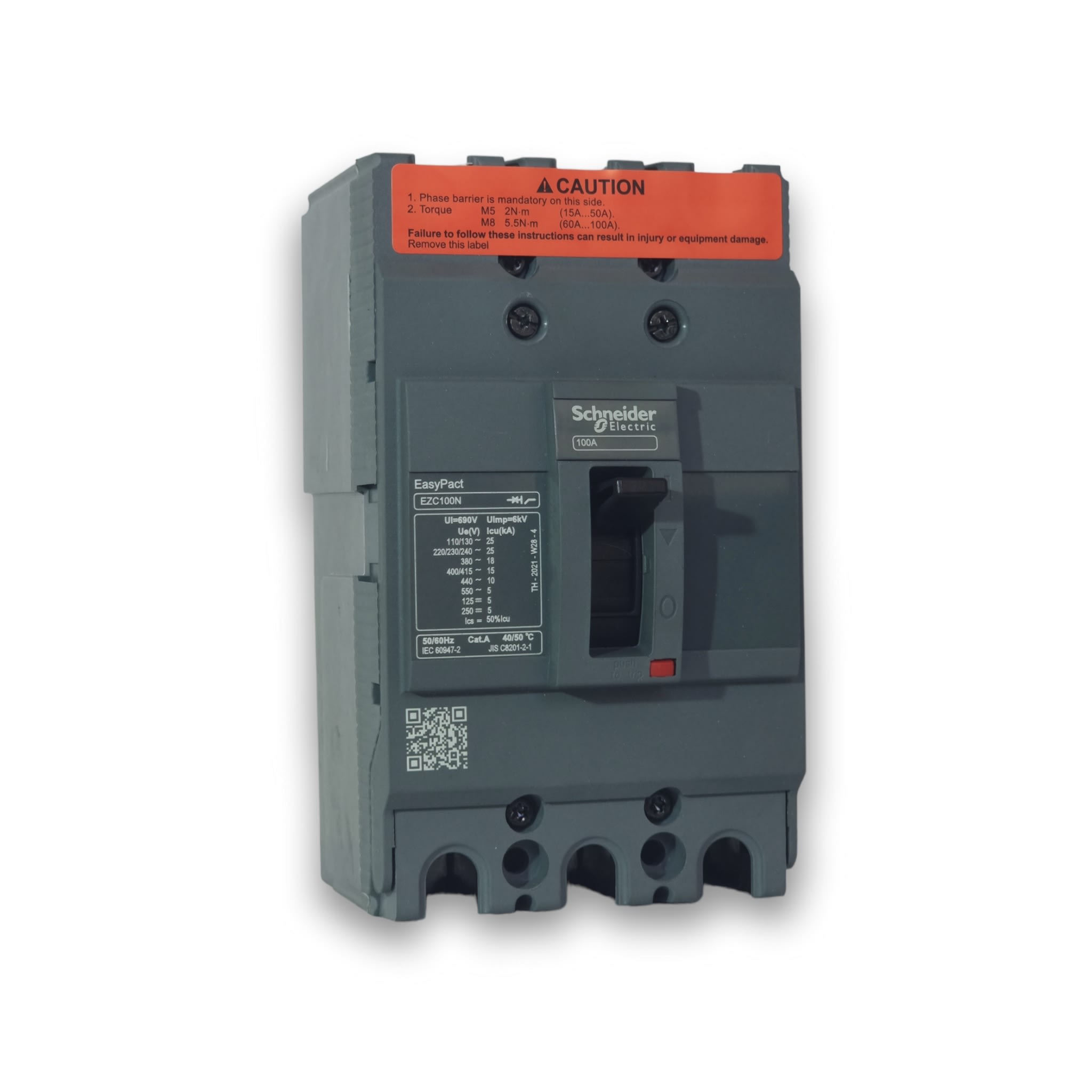 Interruptor Moldeado EASYPACT EZC100 100A 18kA 380V Schneider ...
