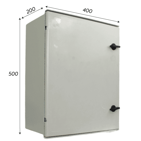 Gabinete Poliéster 1 Puerta 500x400x200 C/Placa M. IK10 IP66 ...