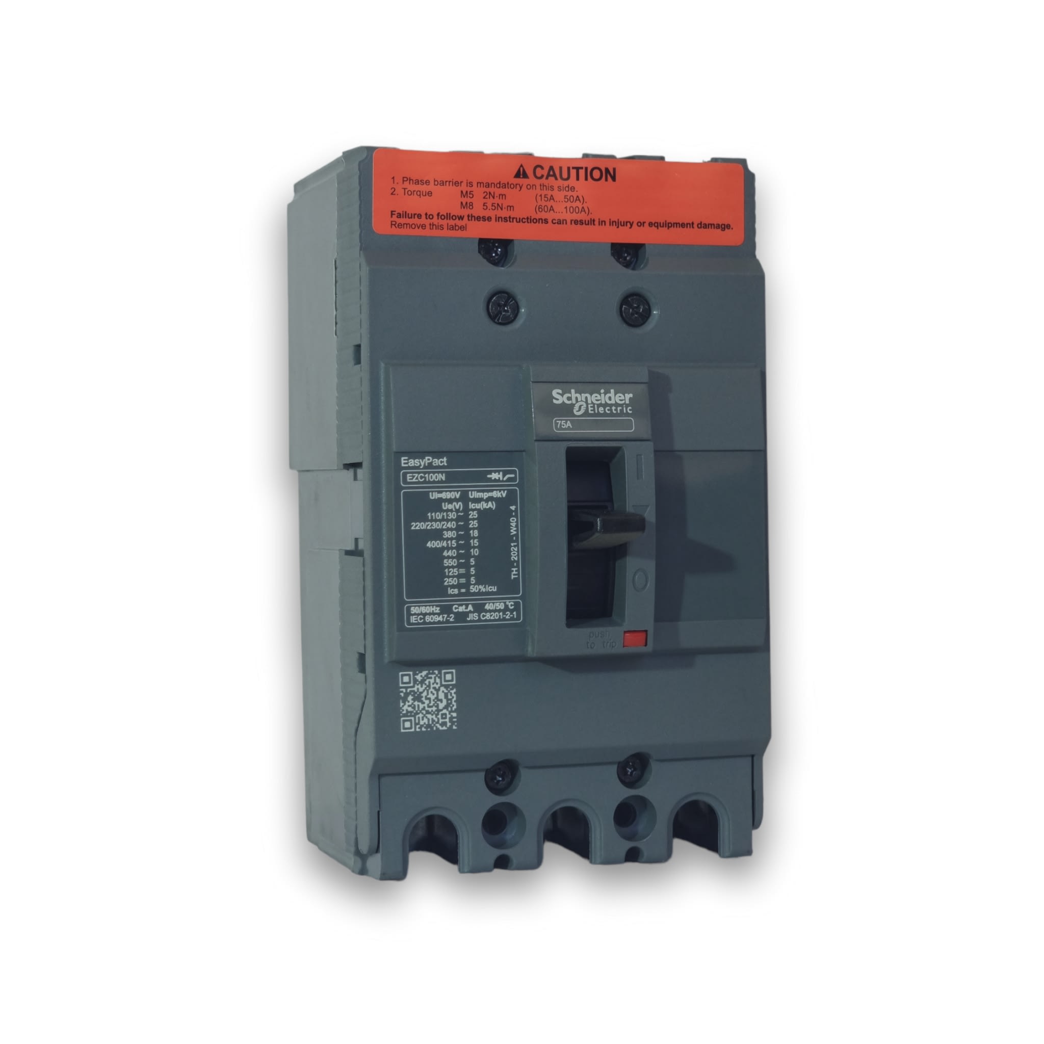 Interruptor Moldeado EASYPACT EZC100 75A 18kA 380V Schneider ...