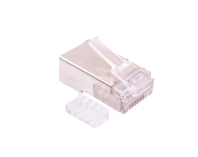Conector macho rj45 blindado cat6 c/guía aw bolsa 100u | Ferrelectrica SPA