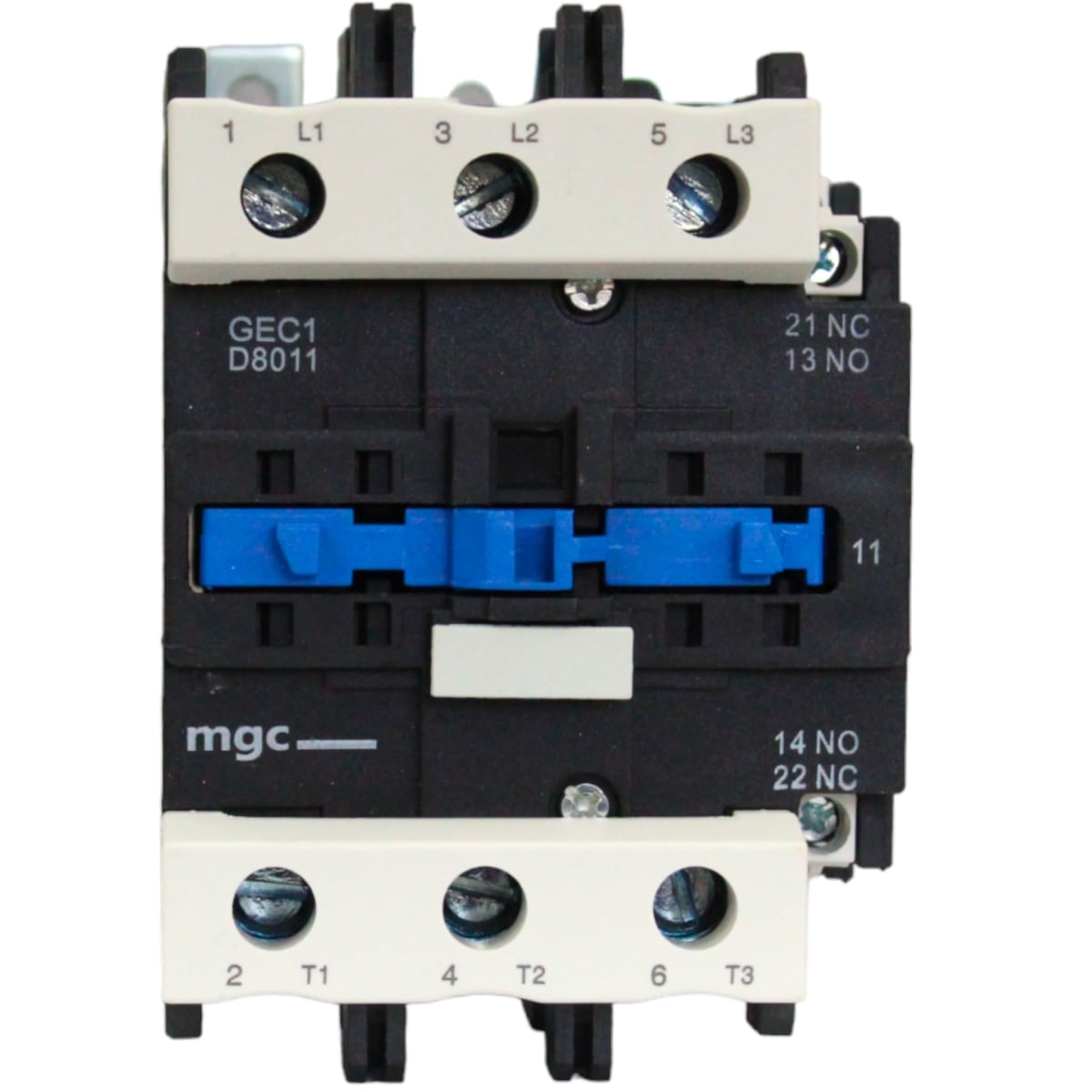 Contactor GEC1 80A Bobina 220VAC AC3 380V 37KW 1NO+1NC MGC ...