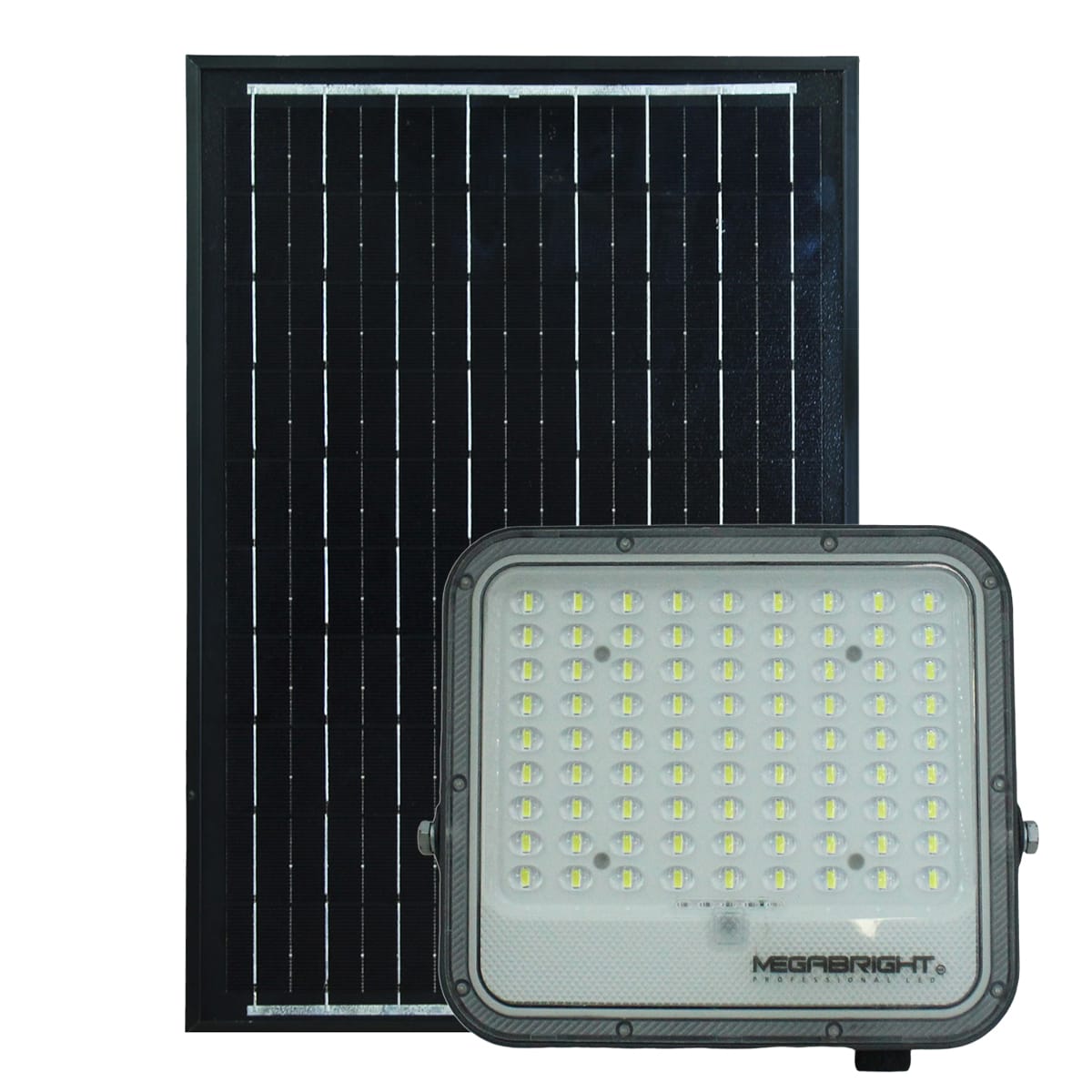 Proyector Led Solar 100w Con Panel Solar Megabright | Ferrelectrica ...