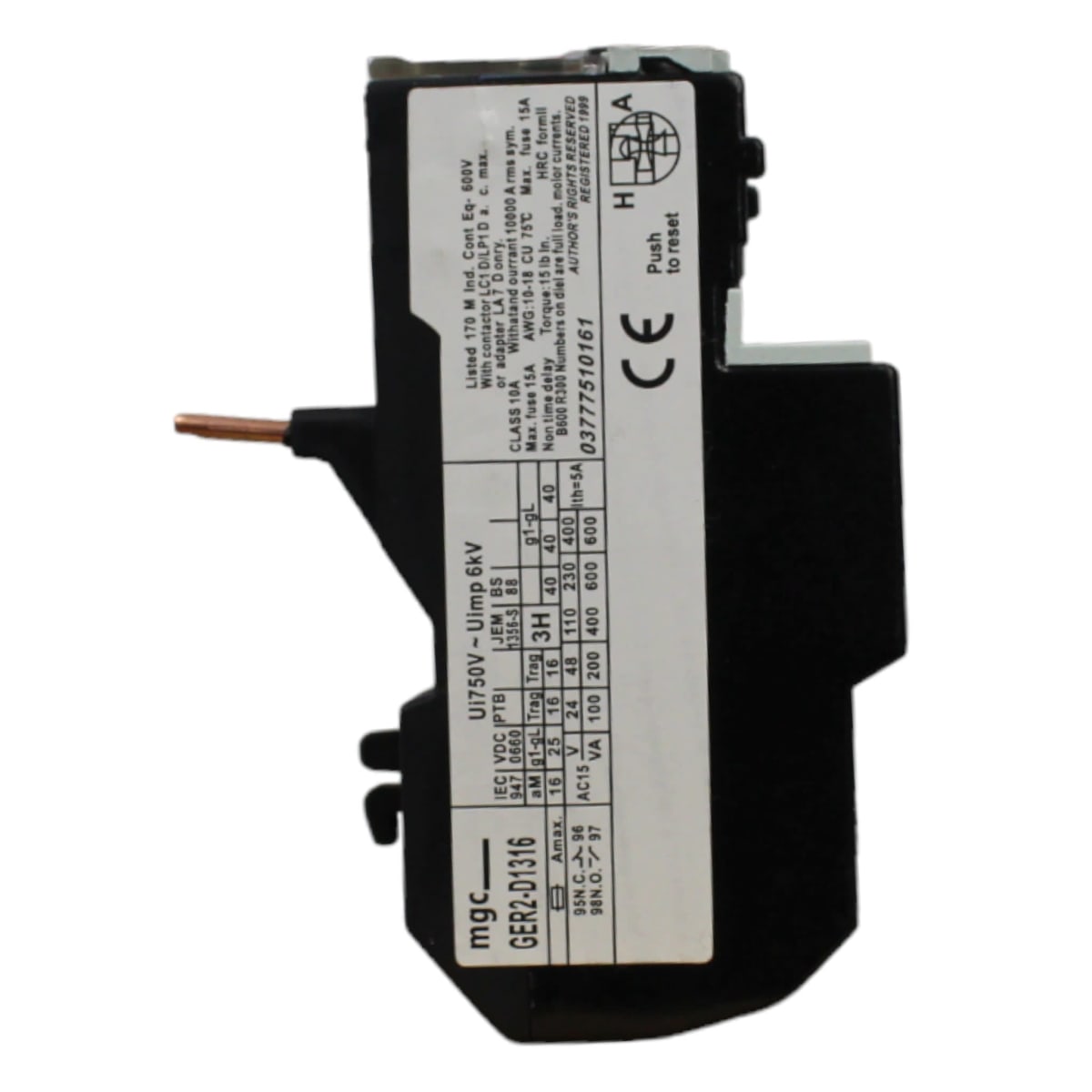 Rele Termico Para Contactor Gec1 9.0-13a Mgc | Ferrelectrica Materiales ...