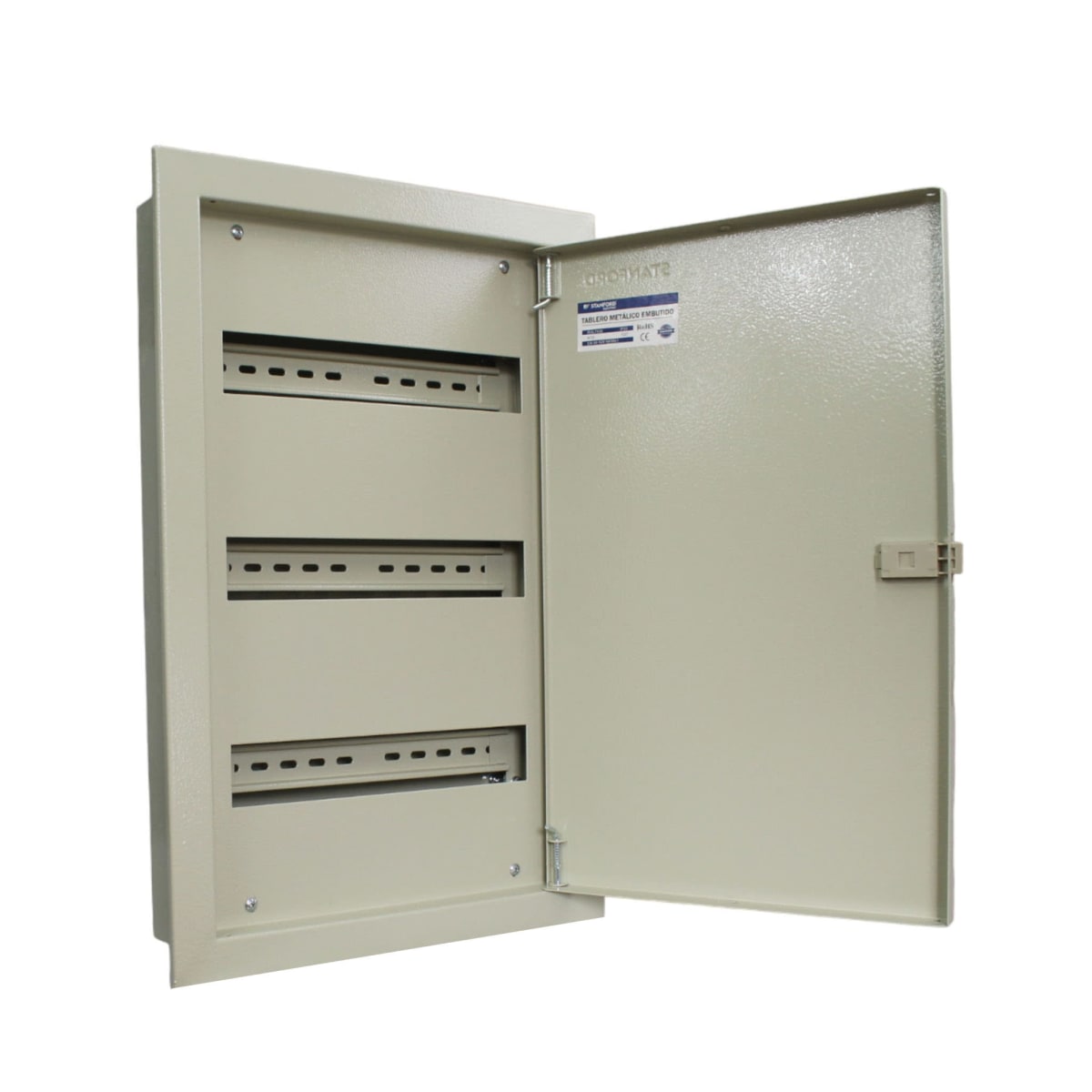 Tablero Metálico Embutido de 36CC IK10 RAL7032 Stanford | Ferrelectrica Materiales Electricos